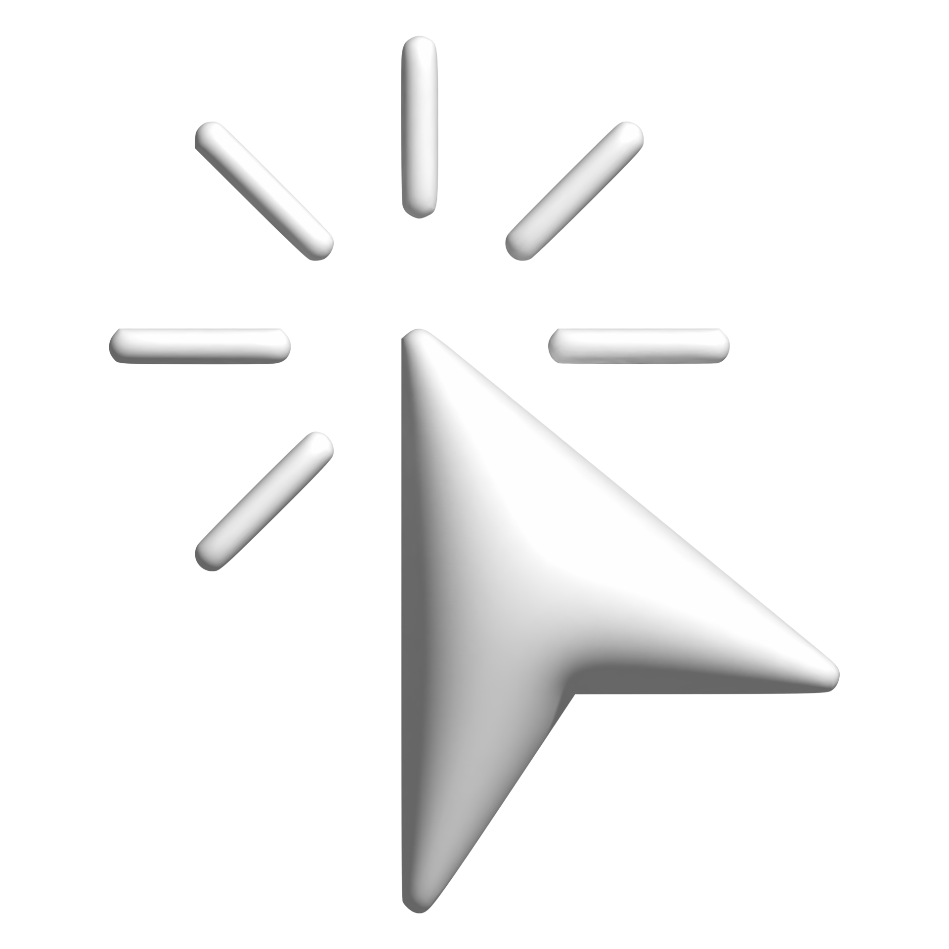 3d icon of cursor pointer 22584256 PNG