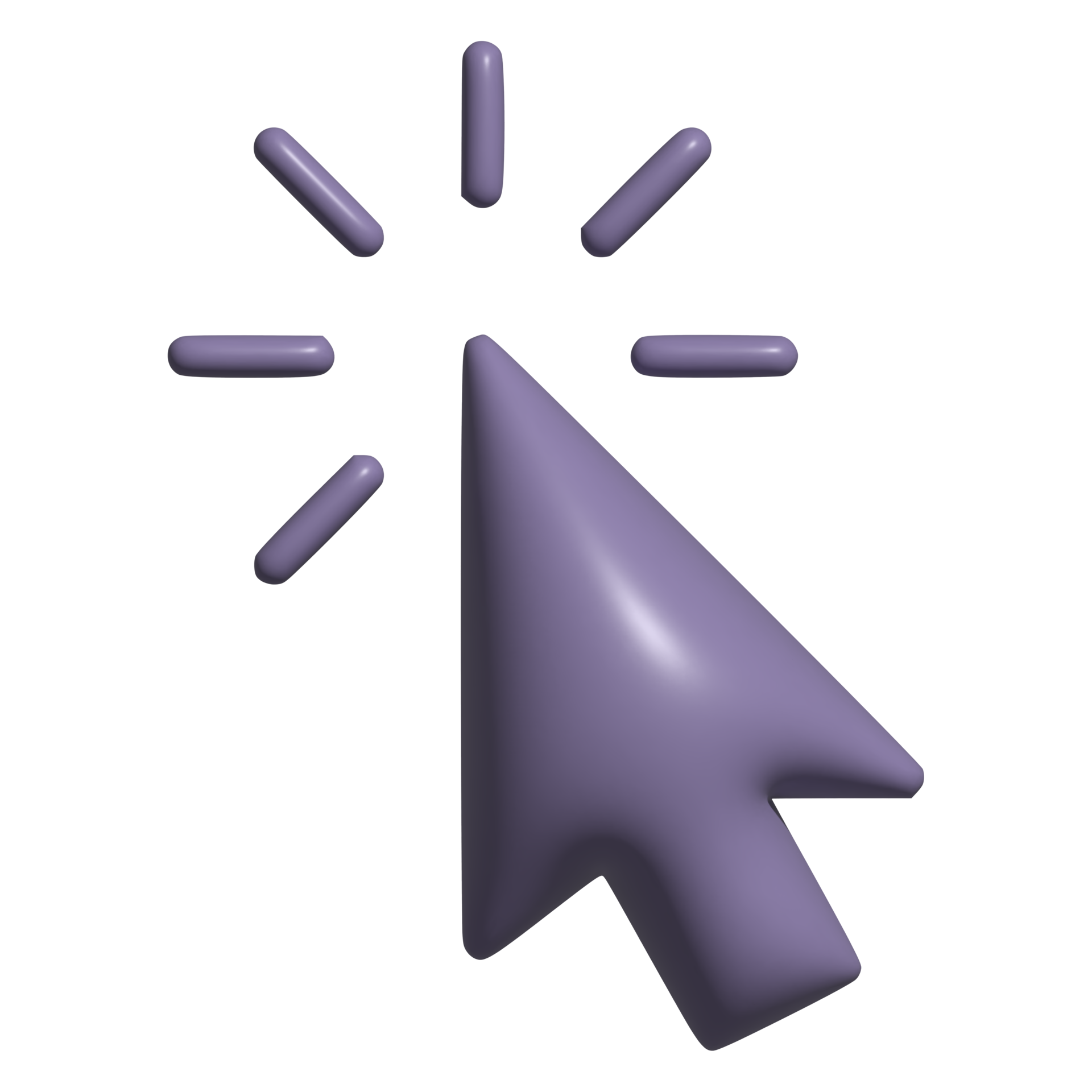 3d Icon Of Cursor Pointer 22584351 Png