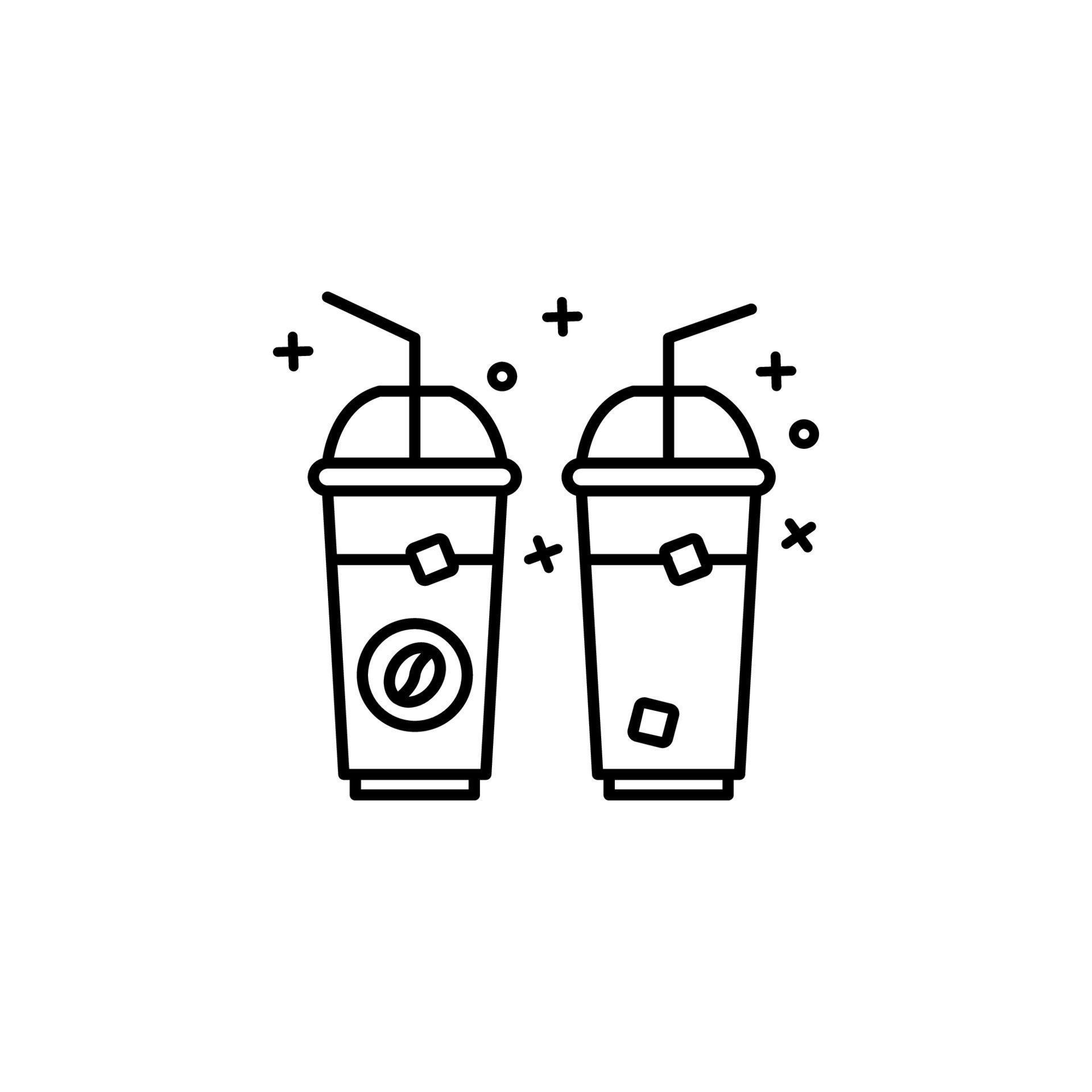 Iced Coffee Glass Cold Vector Icon 22586402 Vector Art At Vecteezy