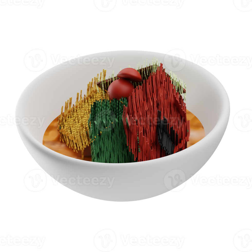 Asian Food Chuka 3d Illustration 22587910 Png