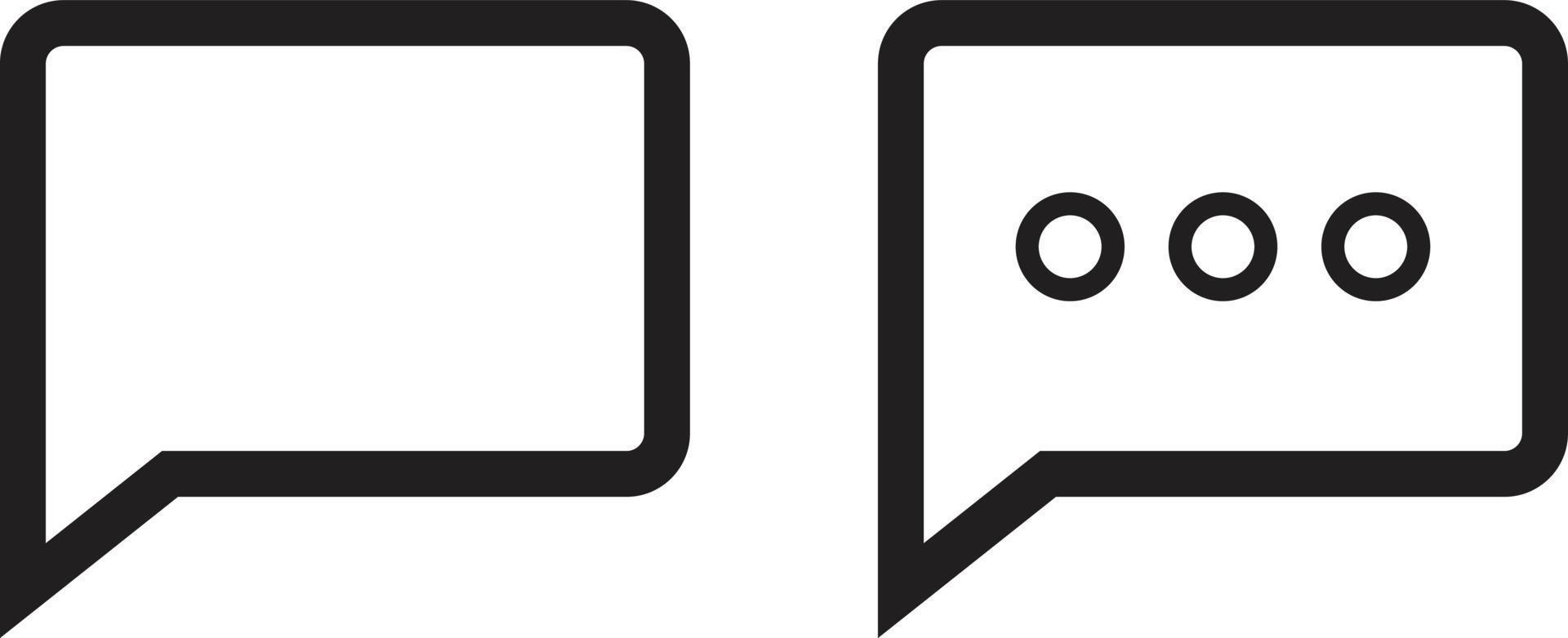 Talk bubble speech icon set vector . Chat Message icon . comment icon 22589697 Vector Art at ...