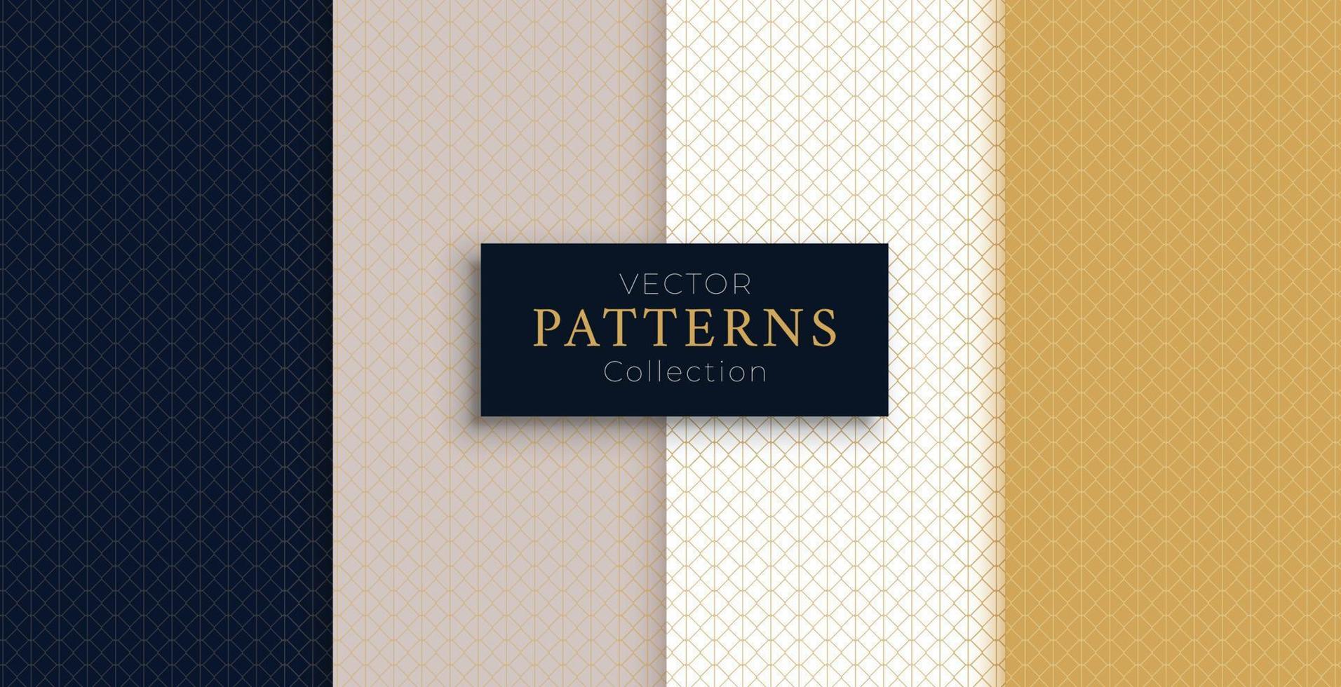 Free vector geometric patterns set in premium colors 22591083 Vector ...
