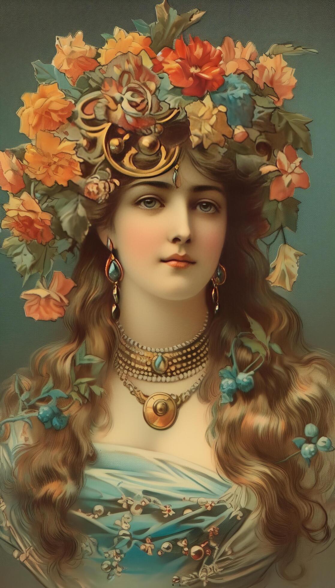 Anime Girl Flower Crown