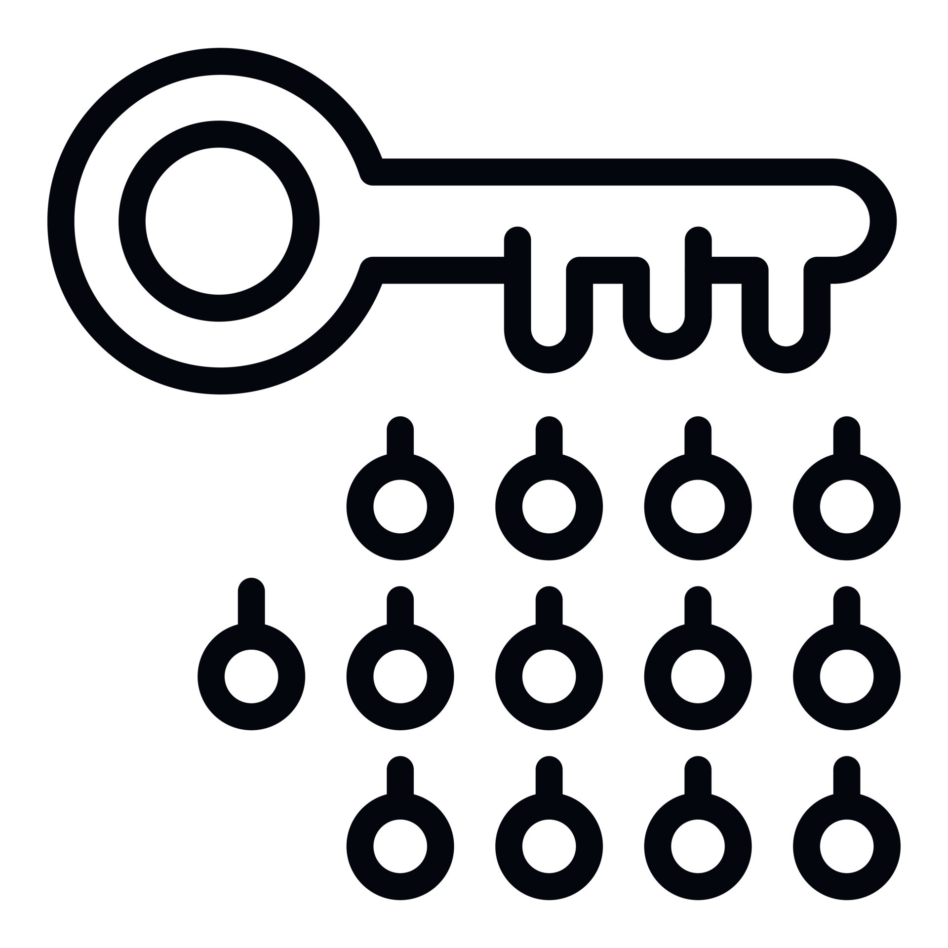 Cyber data key icon outline vector. Internet account 22592487 Vector ...