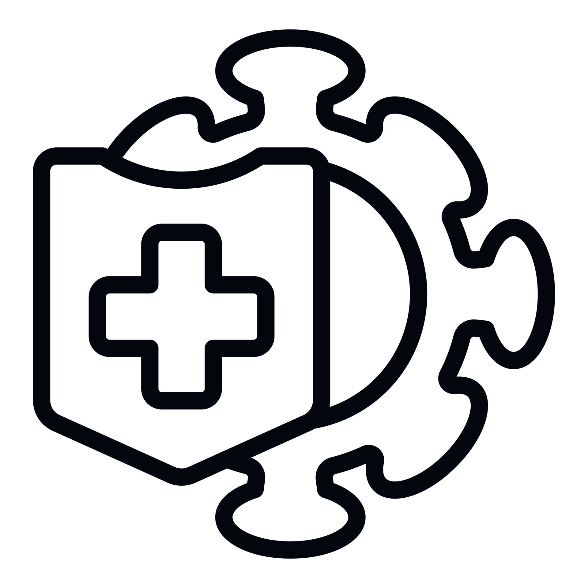 Virus Protection Shield Icon Outline Vector Medicine Infection