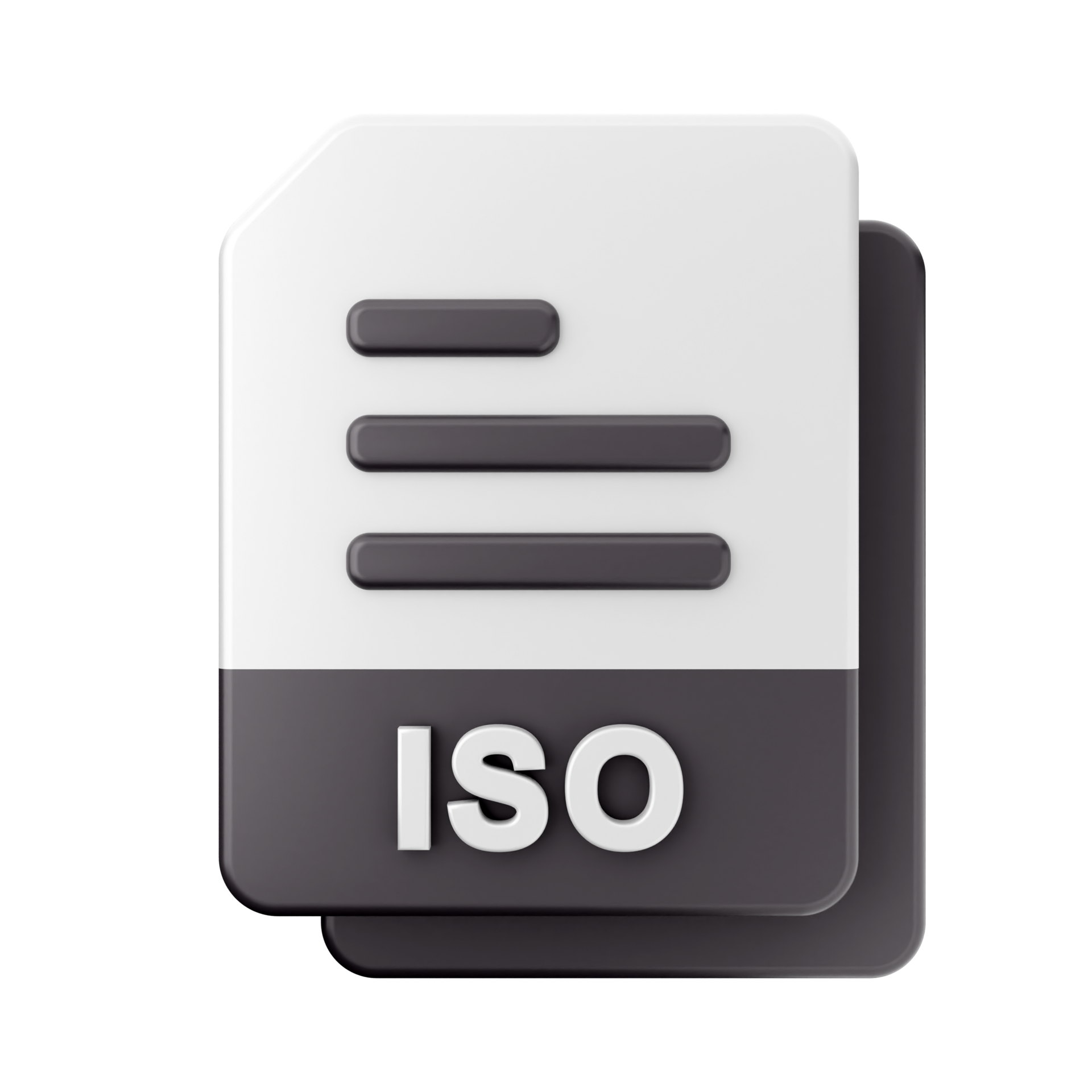 Free 3d file ISO icon illustration 22597186 PNG with Transparent Background