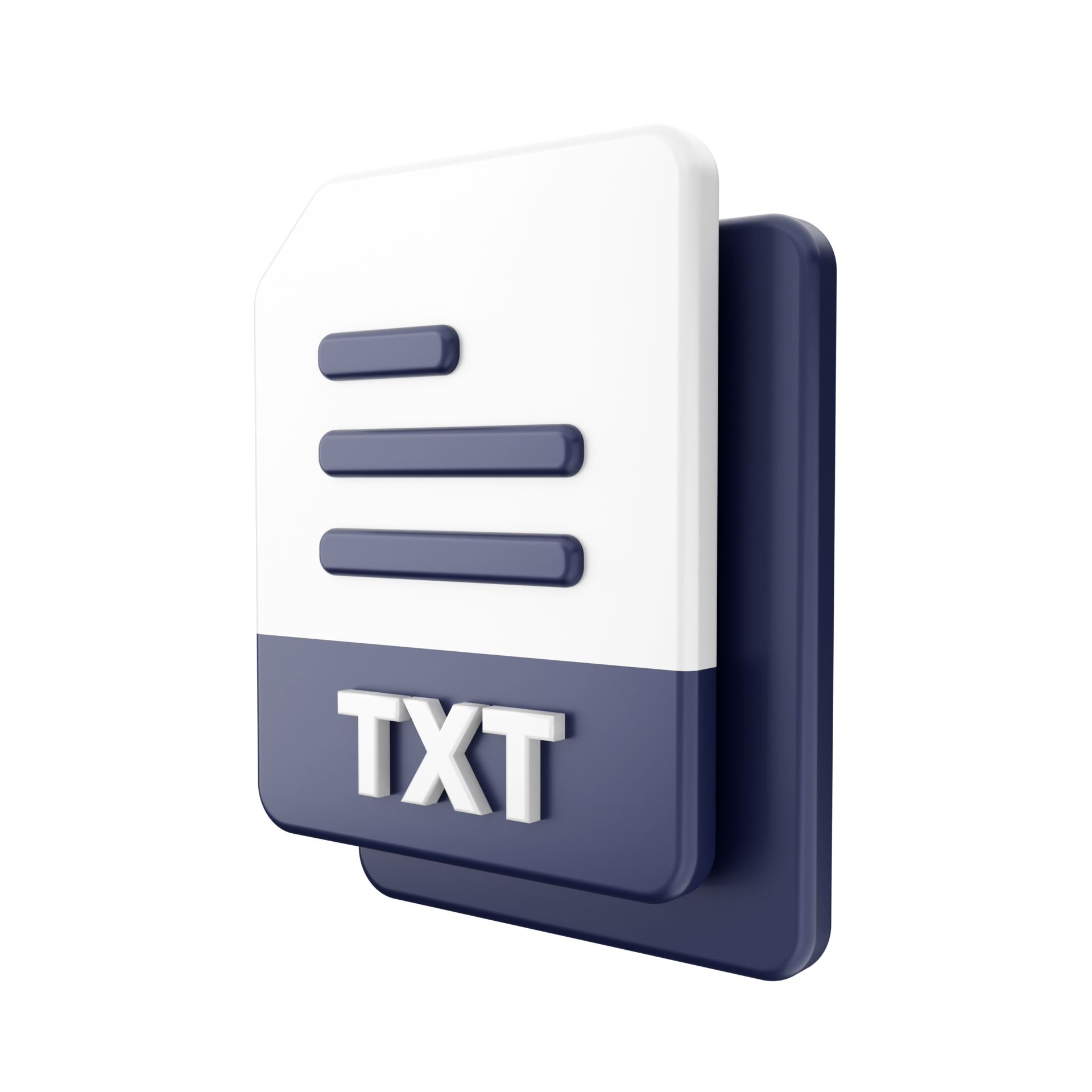 3d File Txt Icon Illustration 22597434 Png