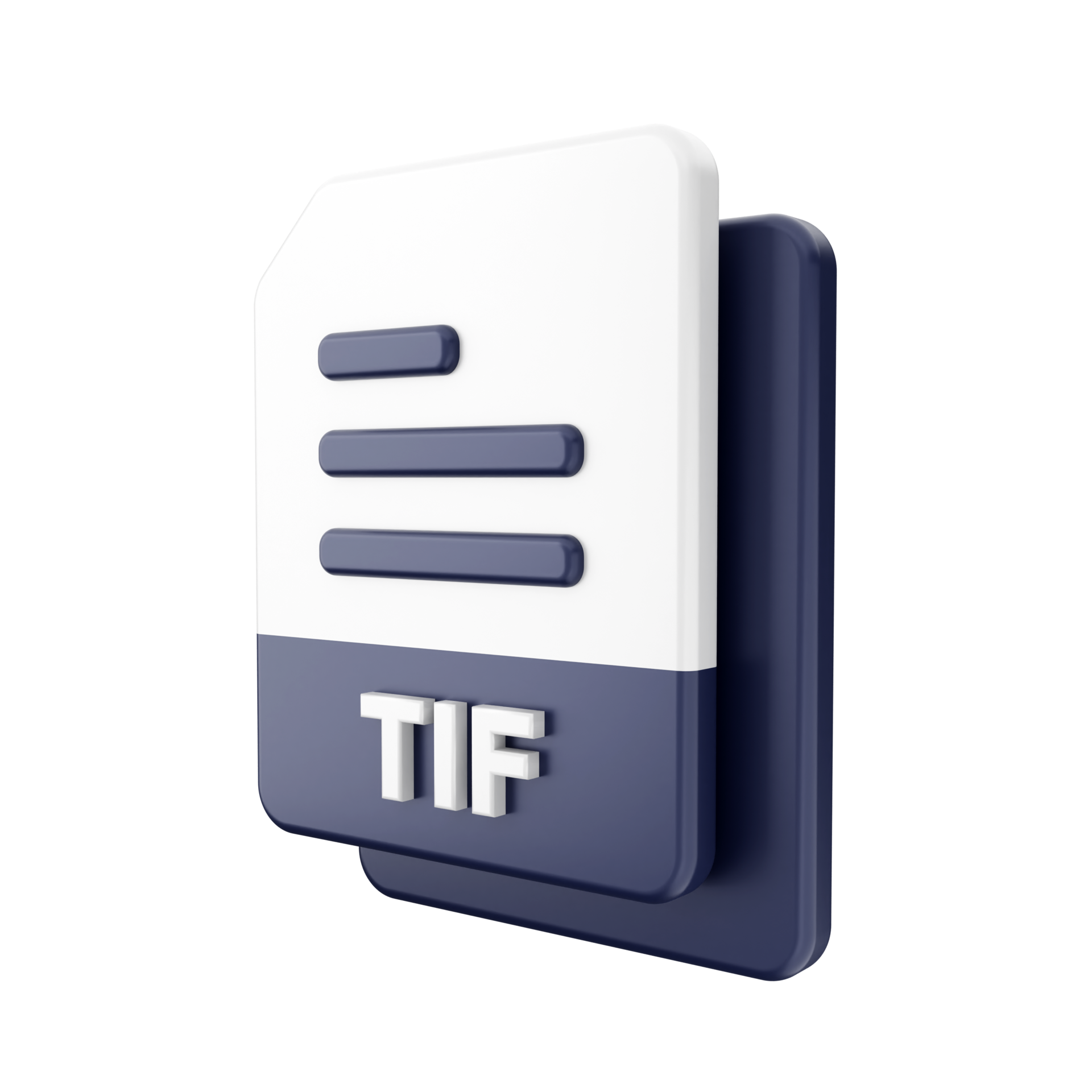 3d file TIF icon illustration 22597438 PNG