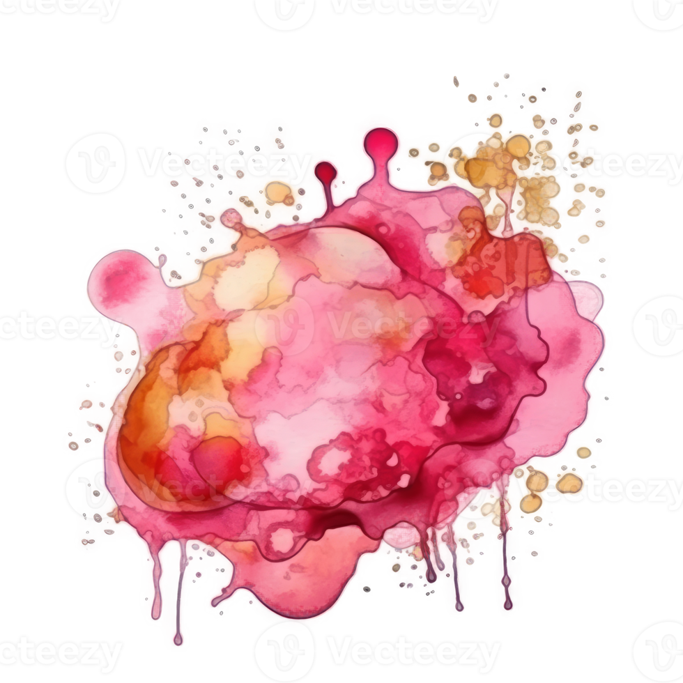 Watercolor Pink Splash 22598827 Png