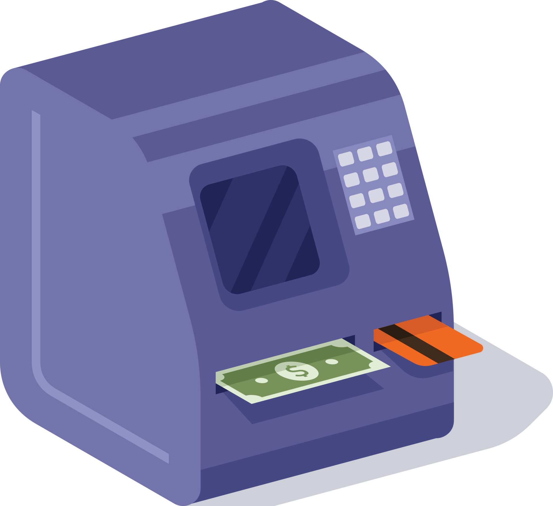 3D Vector Image Of An Automatic Teller Machine 22600049 Vector Art at Vecteezy