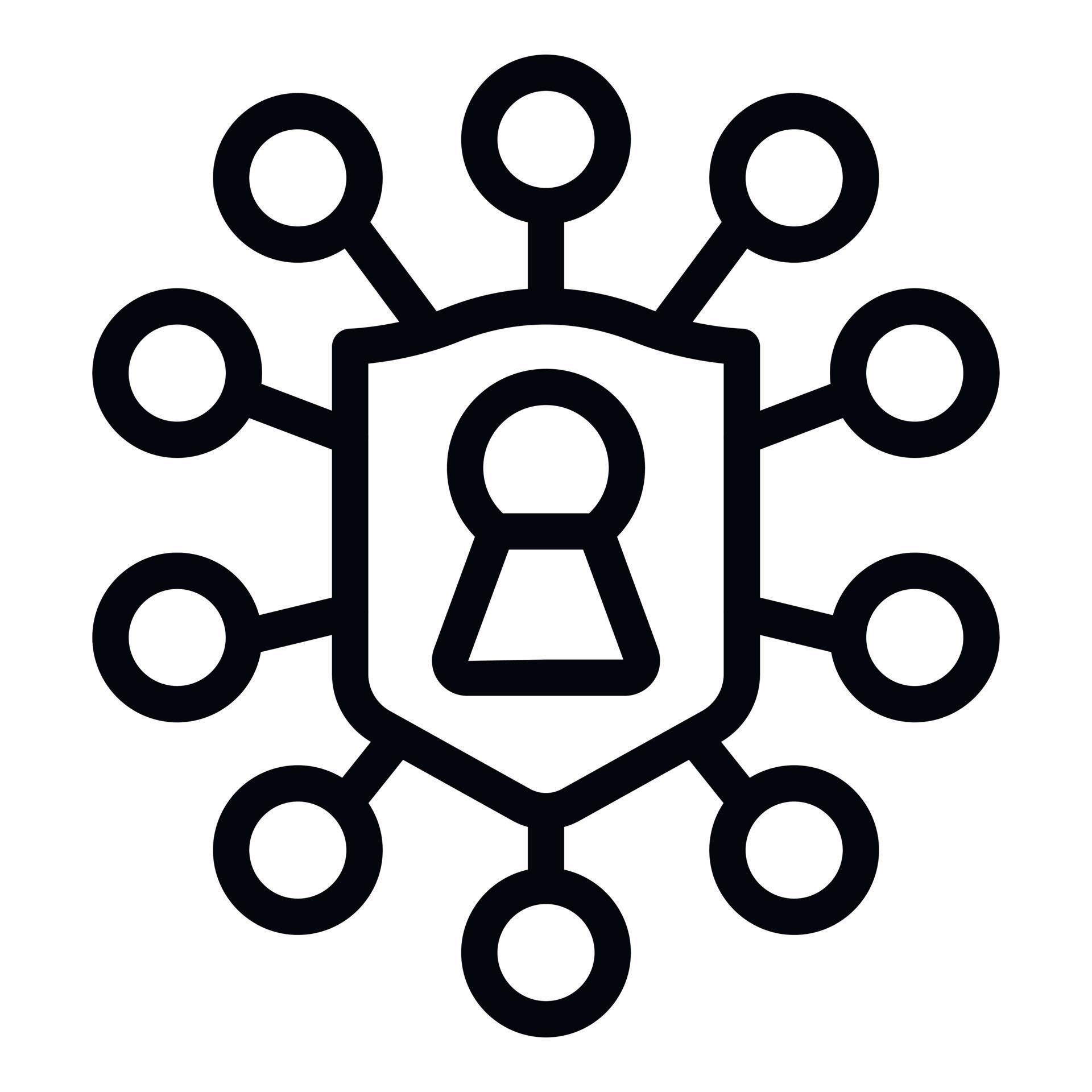 Digital Lock Icon Outline Vector Safety Guard 22600376 Vector Art At