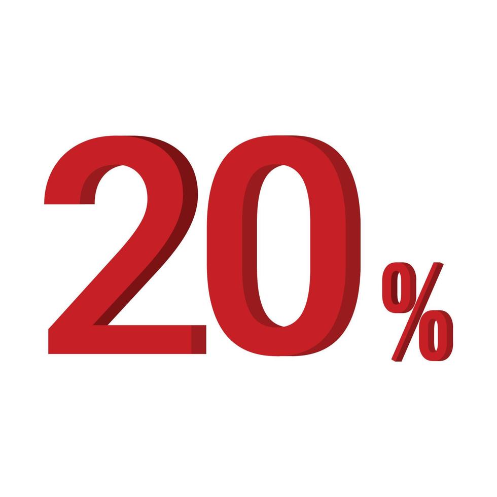 20 percentage discount 22600804 Vector Art at Vecteezy
