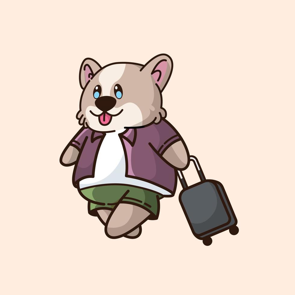 Cute Dog Traveling Illustration 22602632 Vector Art at Vecteezy Cute Dog Traveling Illustration 22602632 Vector Art at Vecteezy