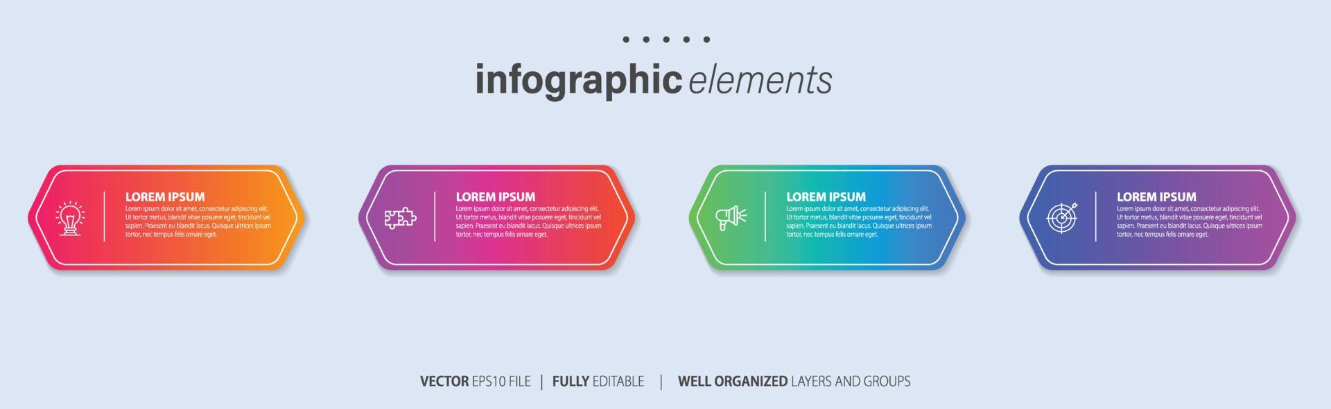 Infographic elements data visualization vector 22605065 Vector Art at ...