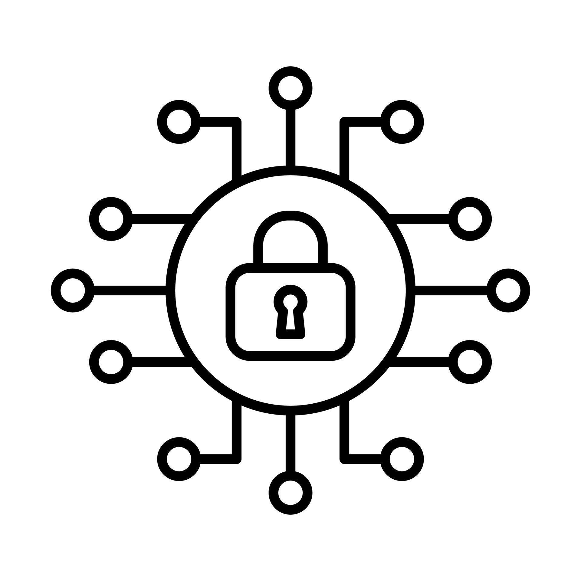 Cyber security icon vector. Security logo Artificial Intelligence ...