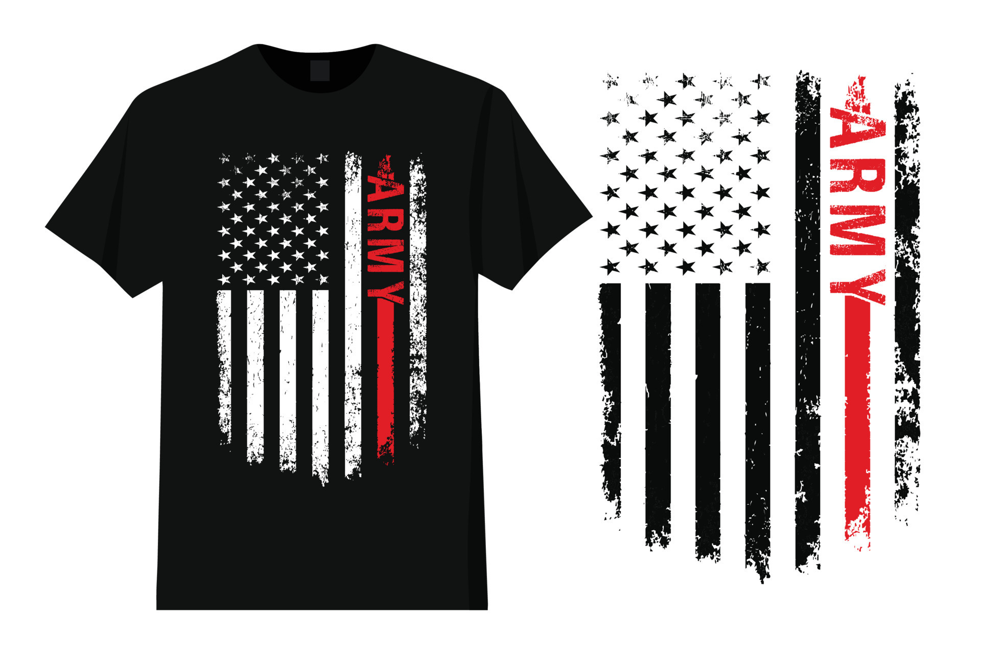 Us Army Flag T Shirt Design 22605430 Vector Art At Vecteezy