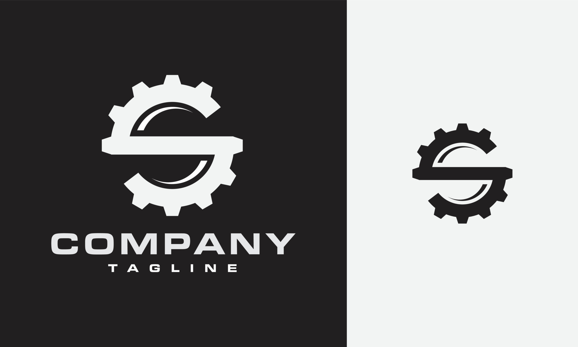 initials S gear logo 22607044 Vector Art at Vecteezy
