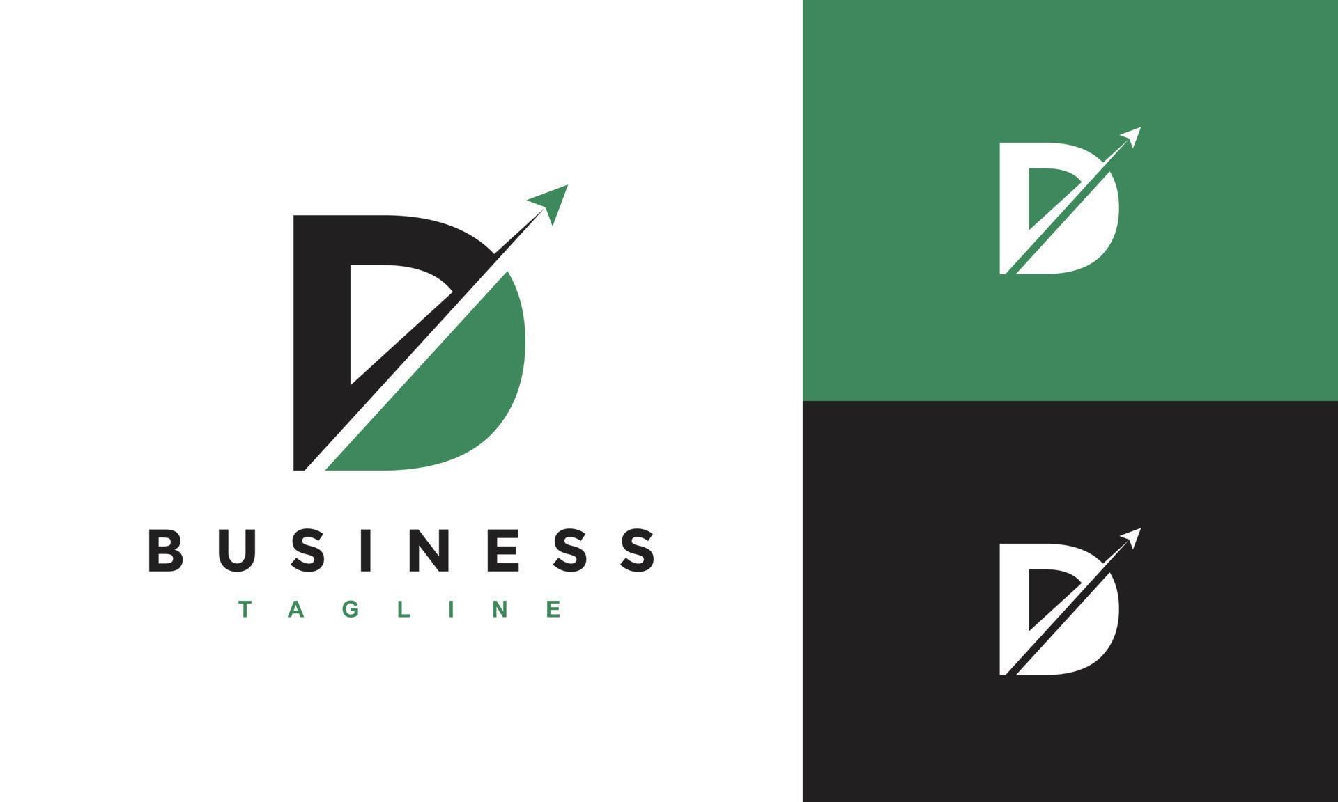 initial D launch fly logo 22607047 Vector Art at Vecteezy