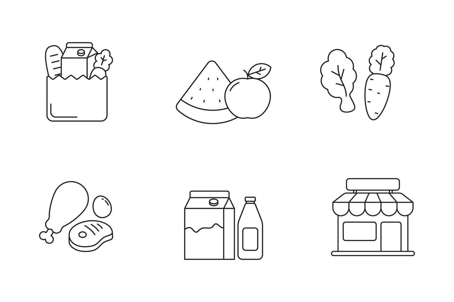 Food Groups Clipart Black And White