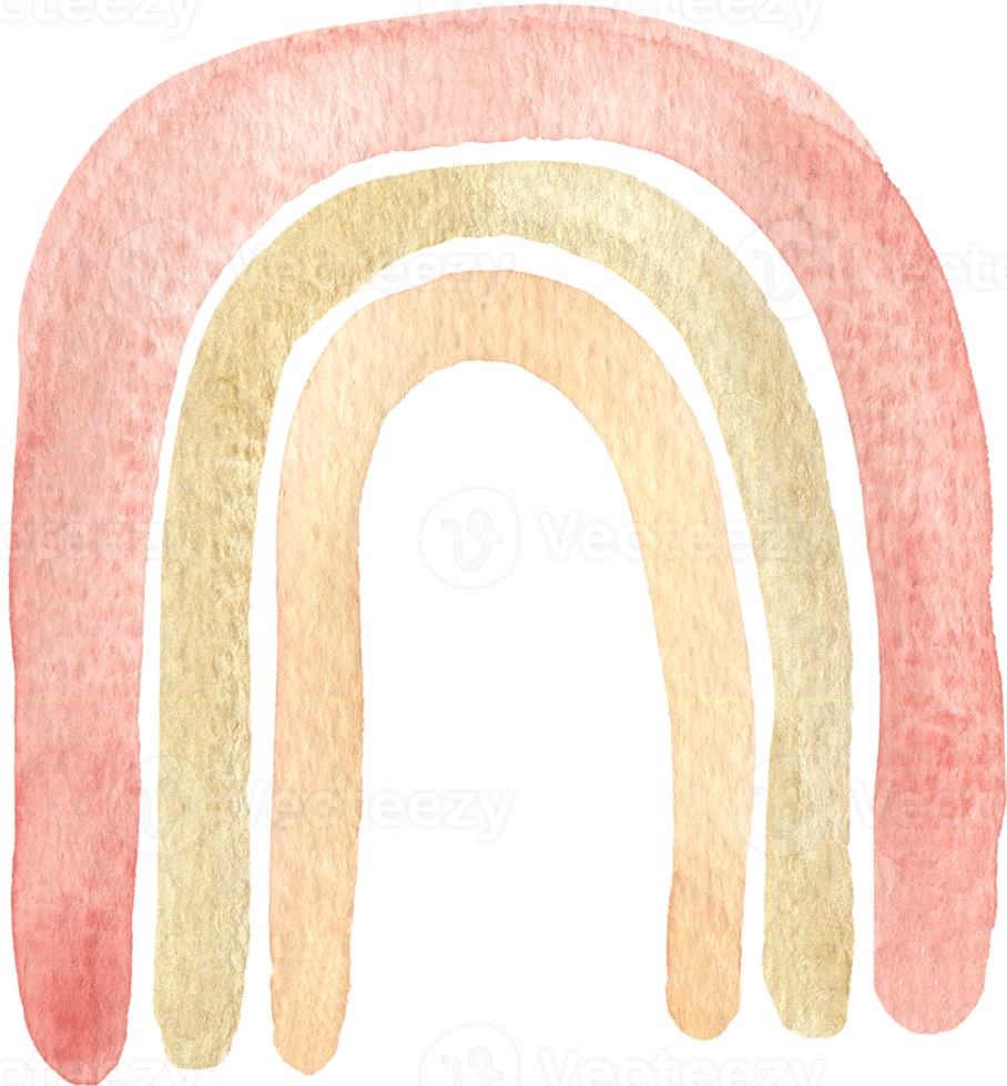 Hand drawn watercolor rainbow illustration 22610020 PNG