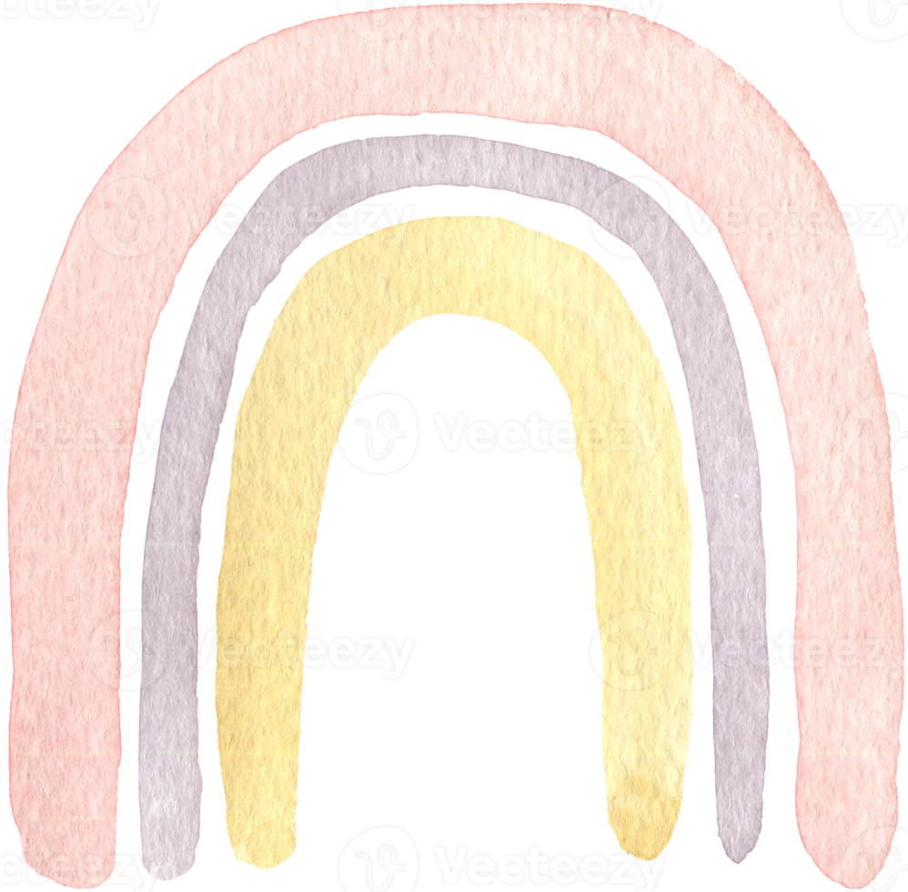 Hand drawn watercolor rainbow illustration 22610026 PNG
