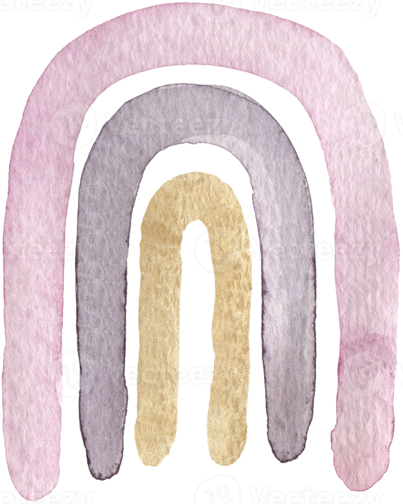 Hand drawn watercolor rainbow illustration 22610027 PNG