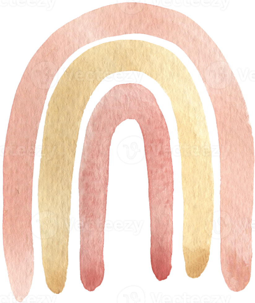 Hand drawn watercolor rainbow illustration 22610031 PNG