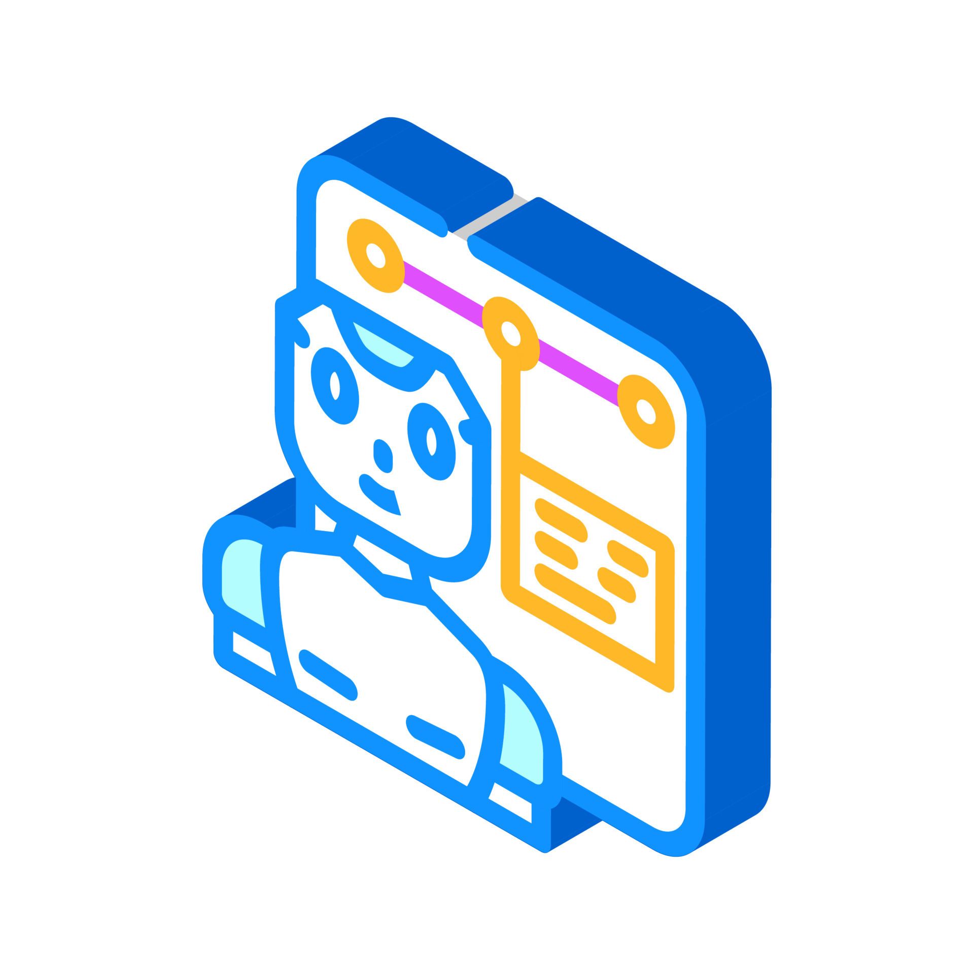 Support Chat Bot Isometric Icon Vector Illustration 22610731 Vector Art At Vecteezy