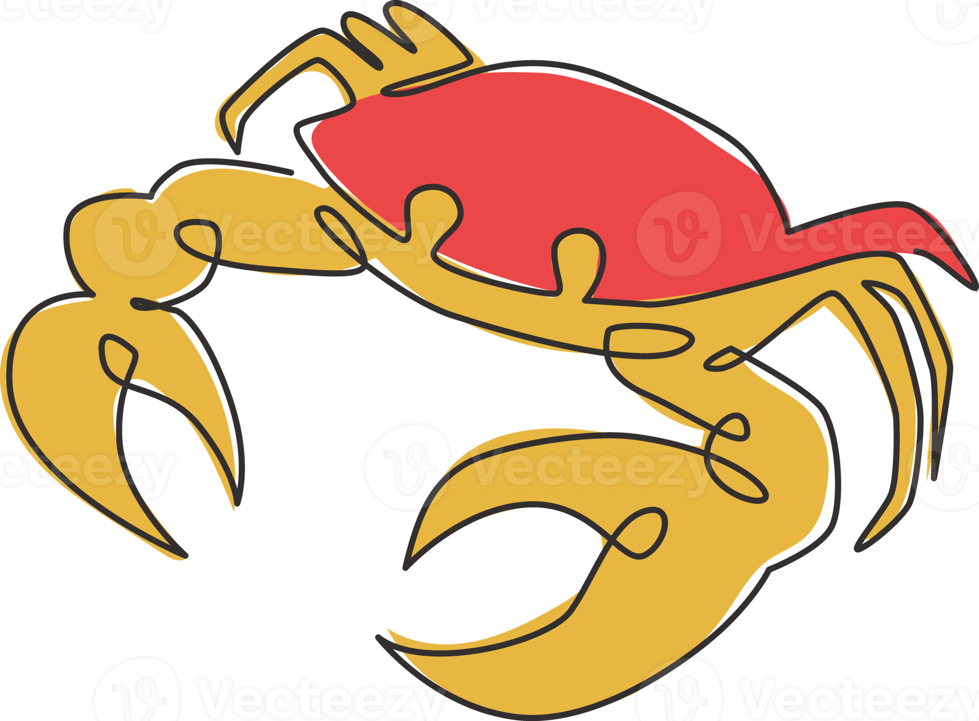 One Single Line Drawing Of Cute Little Crab For Logo Identity Healthy one-single-line-drawing-of-cute-little-crab-for-logo-identity-healthy