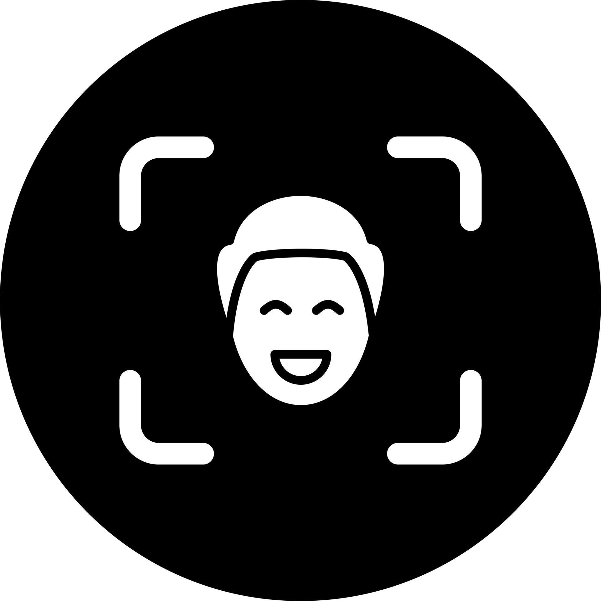 Facial Recognition Vector Icon Style 22614817 Vector Art At Vecteezy