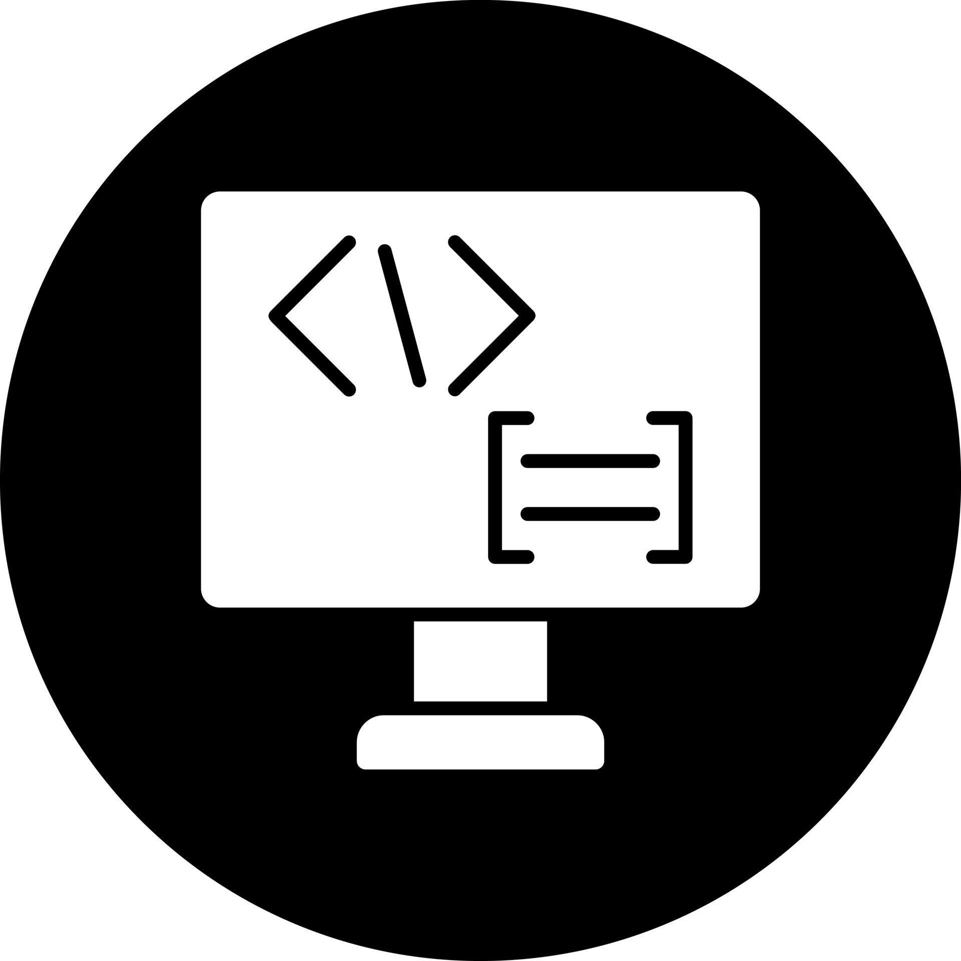 Coding Language Vector Icon Style 22615665 Vector Art At Vecteezy