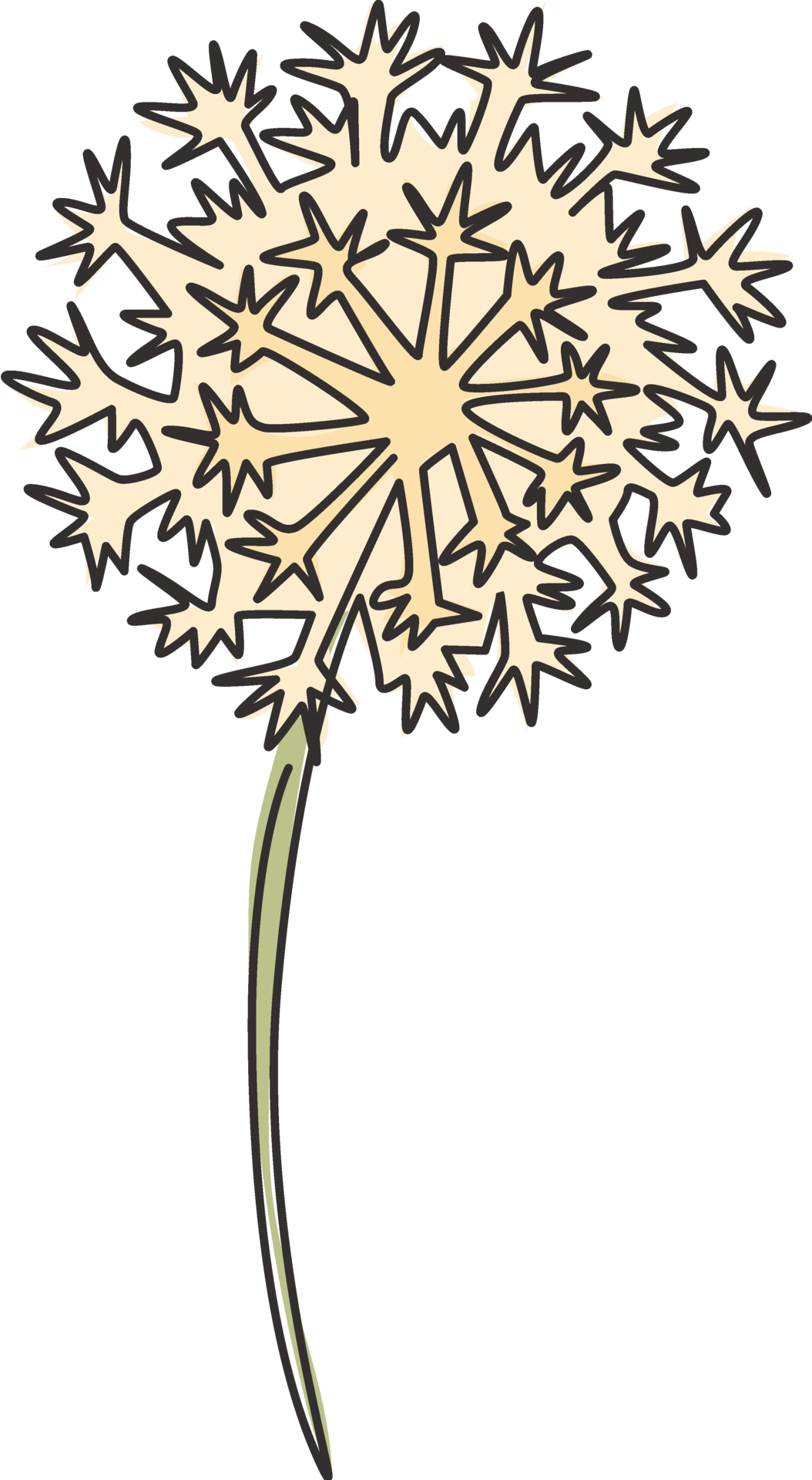 Free Single Continuous Line Drawing Beauty Fresh Taraxacum For Home