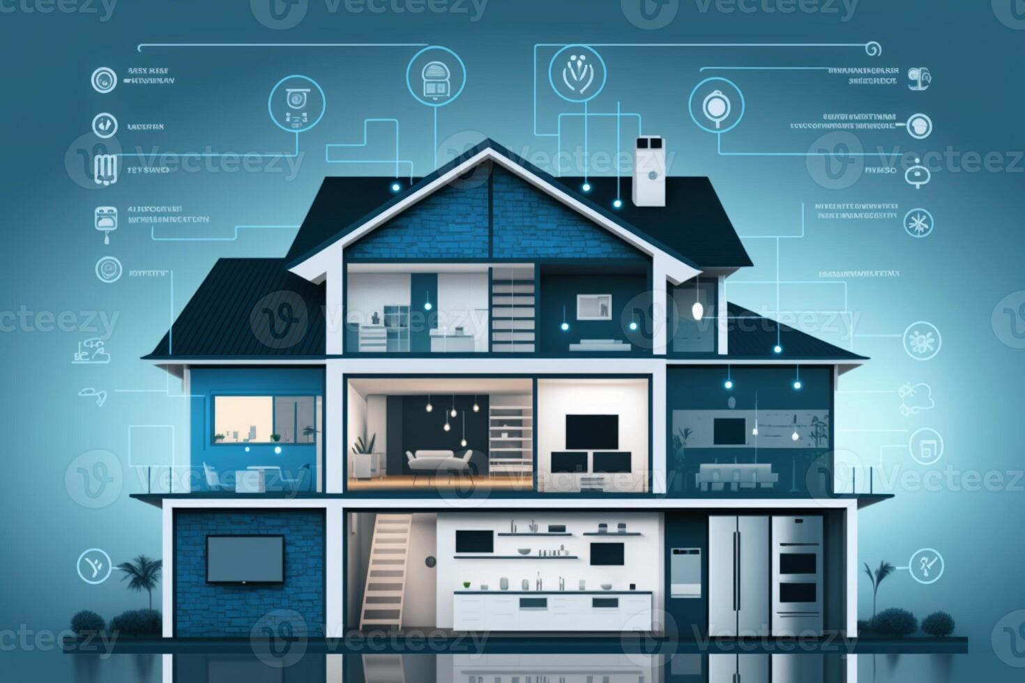 Modern smart home systems of smart building , The smart home is ... Modern smart home systems of smart building , The smart home is ...
