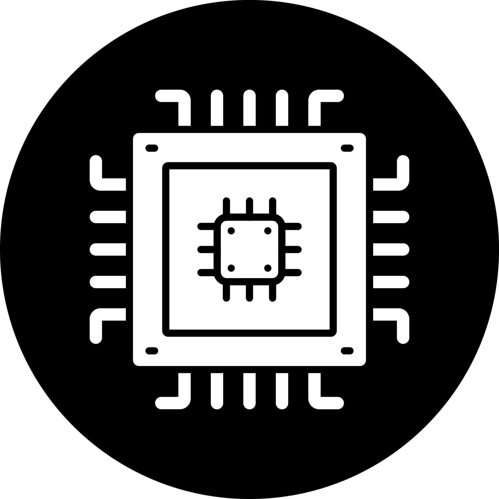 Microchip Vector Icon Style 22624748 Vector Art At Vecteezy