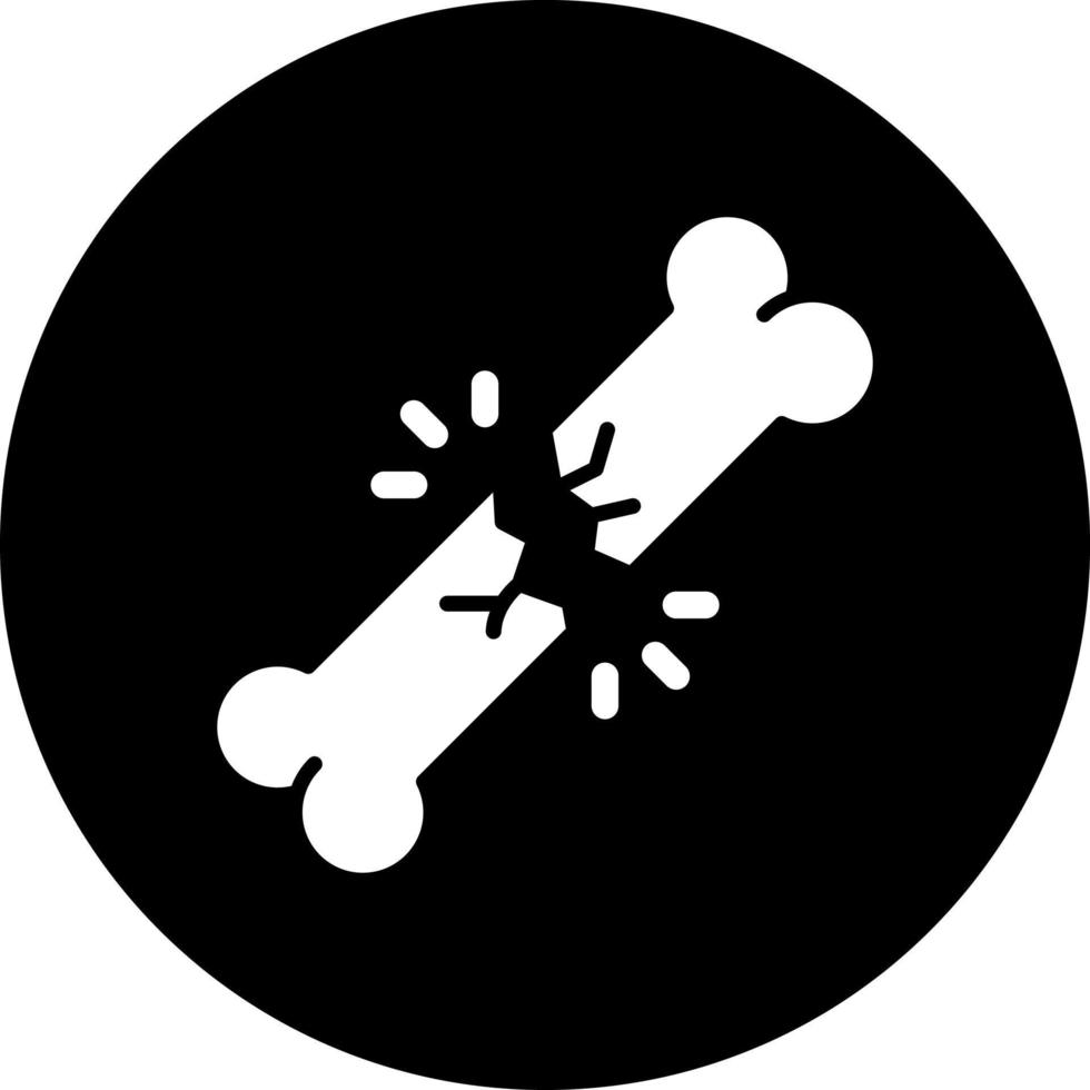 Broken Bone Vector Icon Style 22626951 Vector Art At Vecteezy