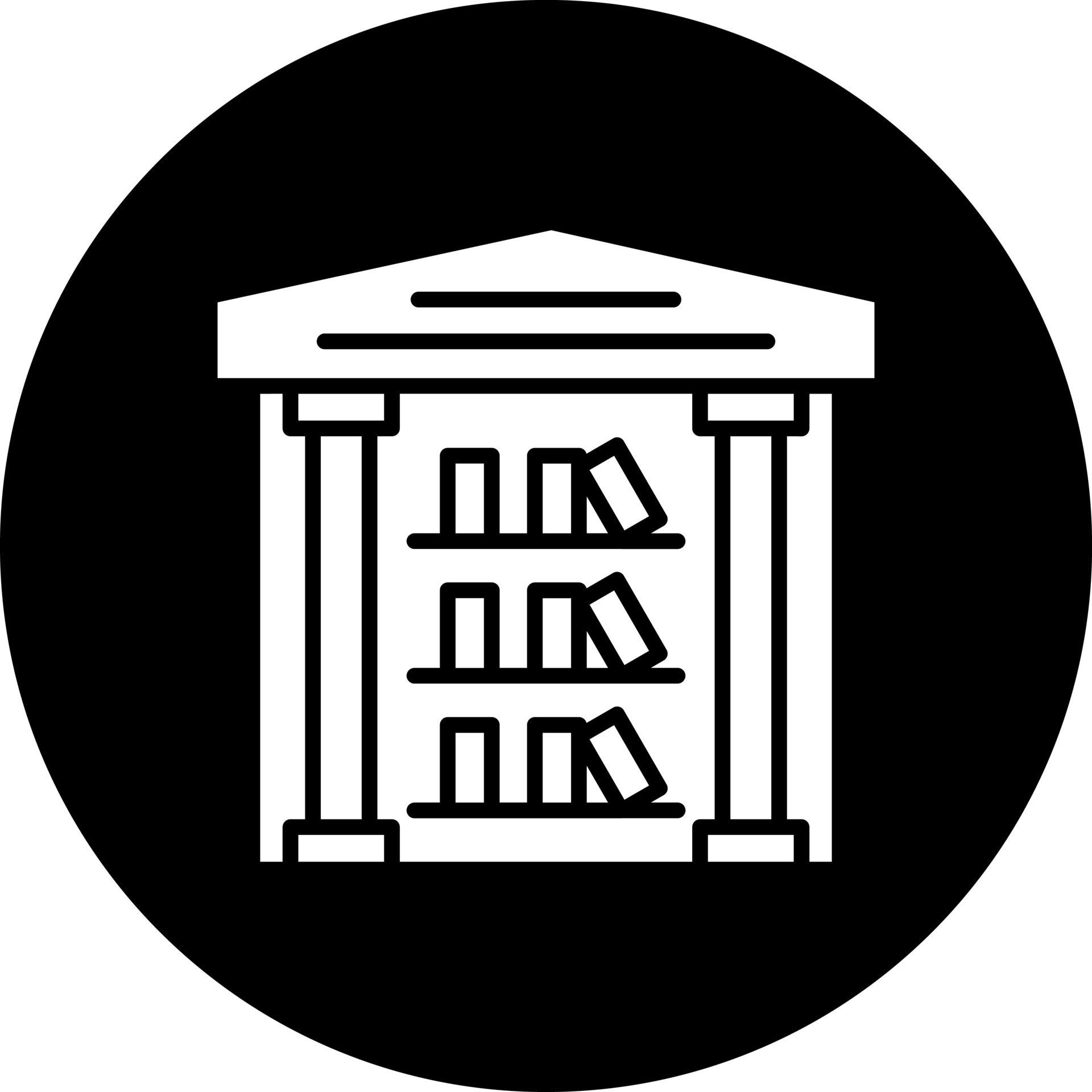 Library Vector Icon Style 22628987 Vector Art at Vecteezy