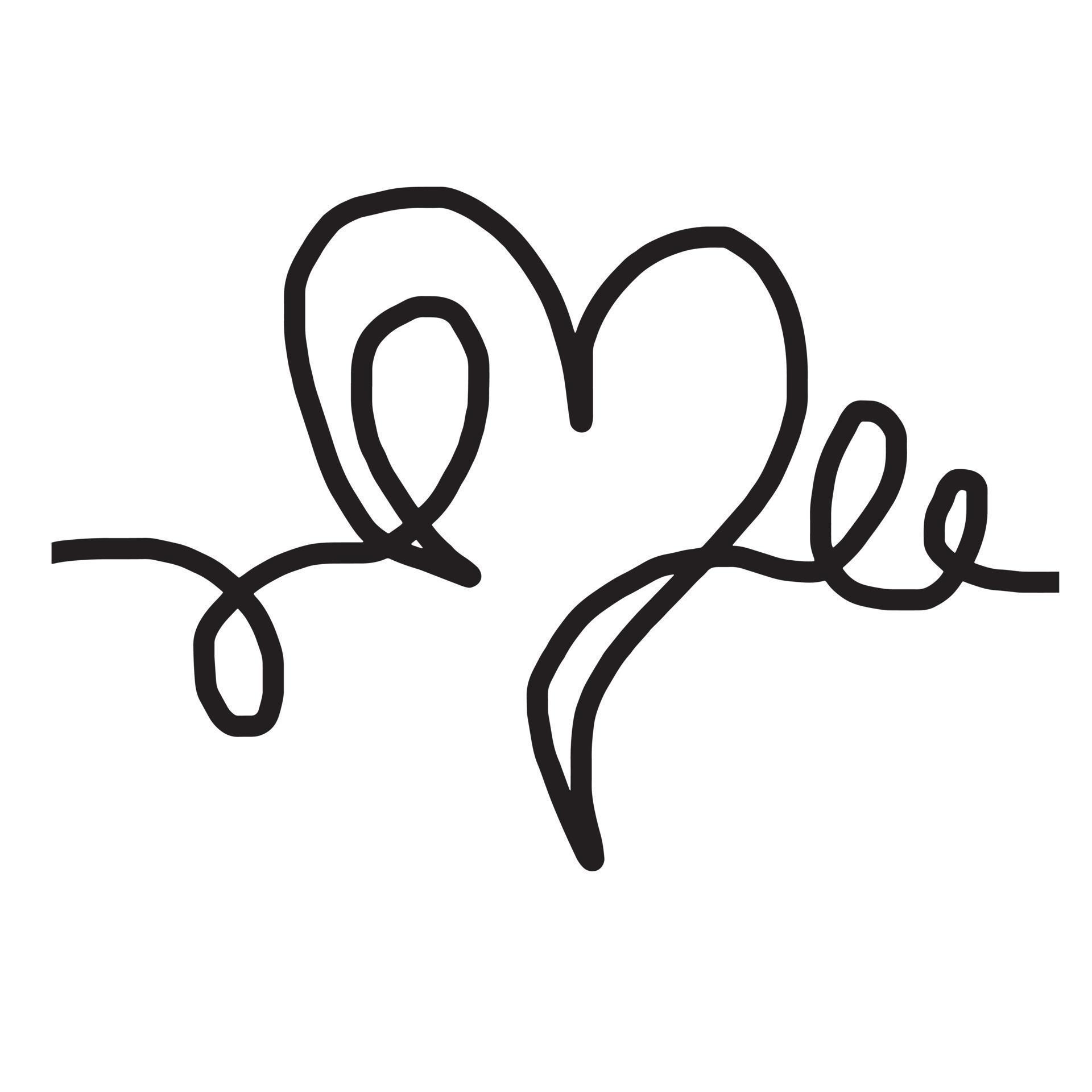 LOVE. Continuous line script cursive text love.doodle style. 22635021 ...