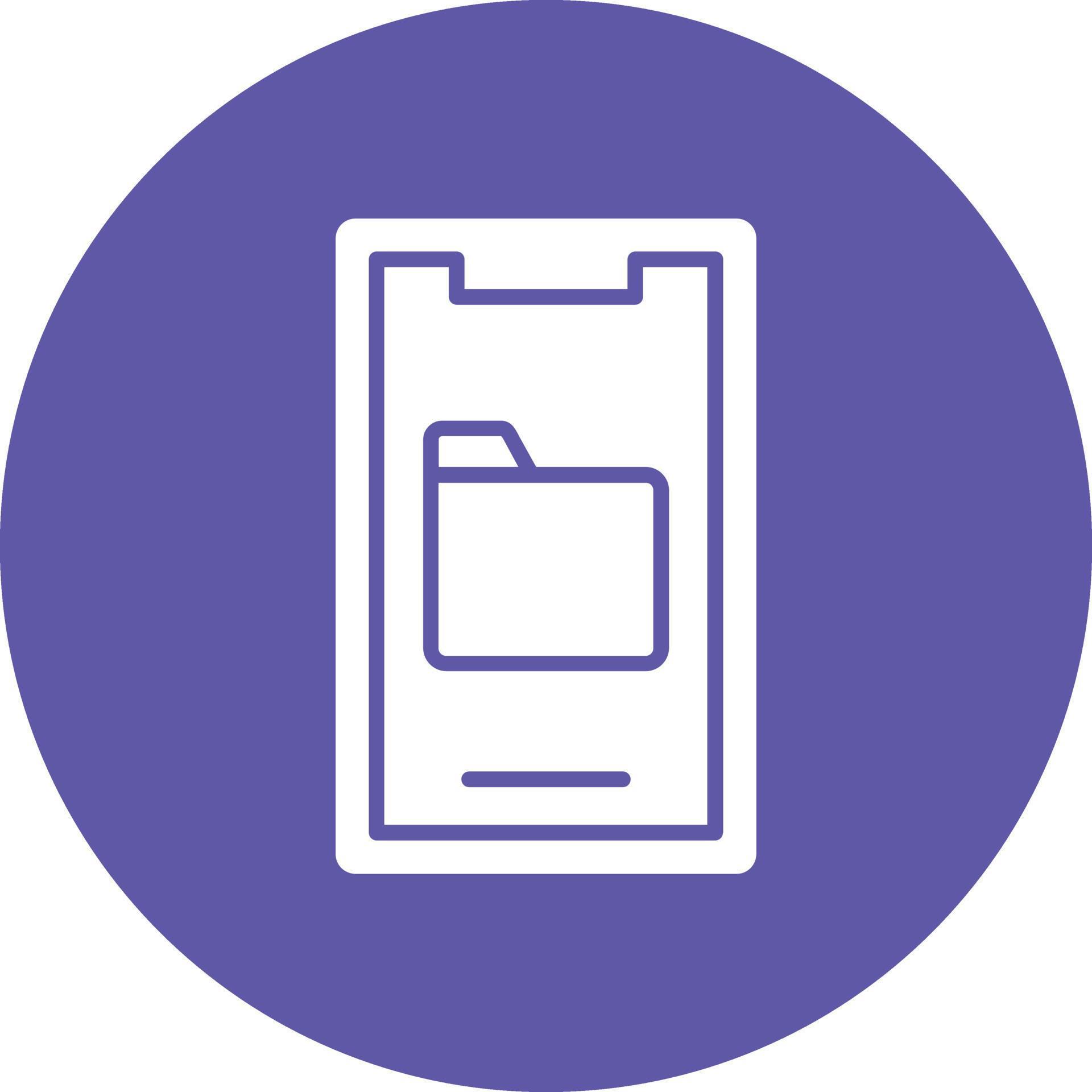 Vector Design Mobile Folder Icon Style 22636133 Vector Art at Vecteezy