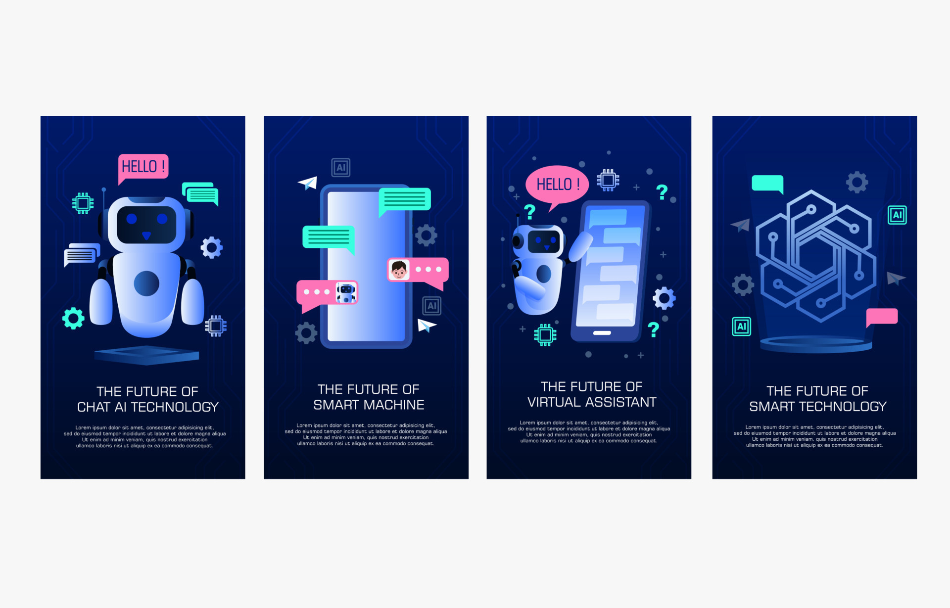 Artificial Intelligence Social Media Story Template 22636392 Vector Art ... Artificial Intelligence Social Media Story Template 22636392 Vector Art ...