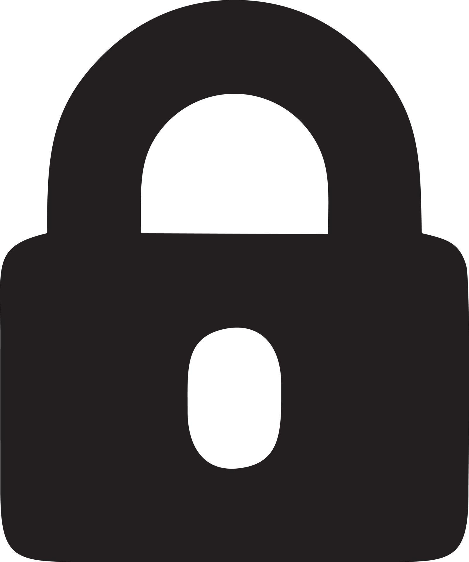 Lock security icon symbol vector image. Illustration of the key secure ...