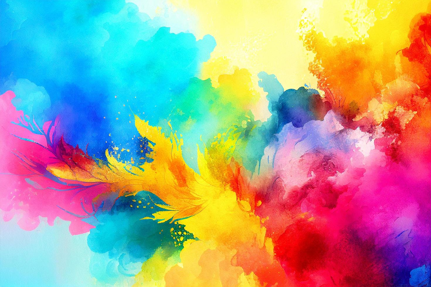 Abstract Bright Watercolor Texture Background Illustration Design