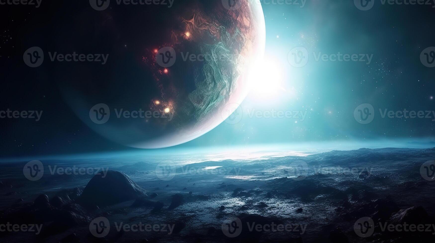 Galaxy and Nebula. Abstract space background. Endless universe with stars and galaxies in outer ...