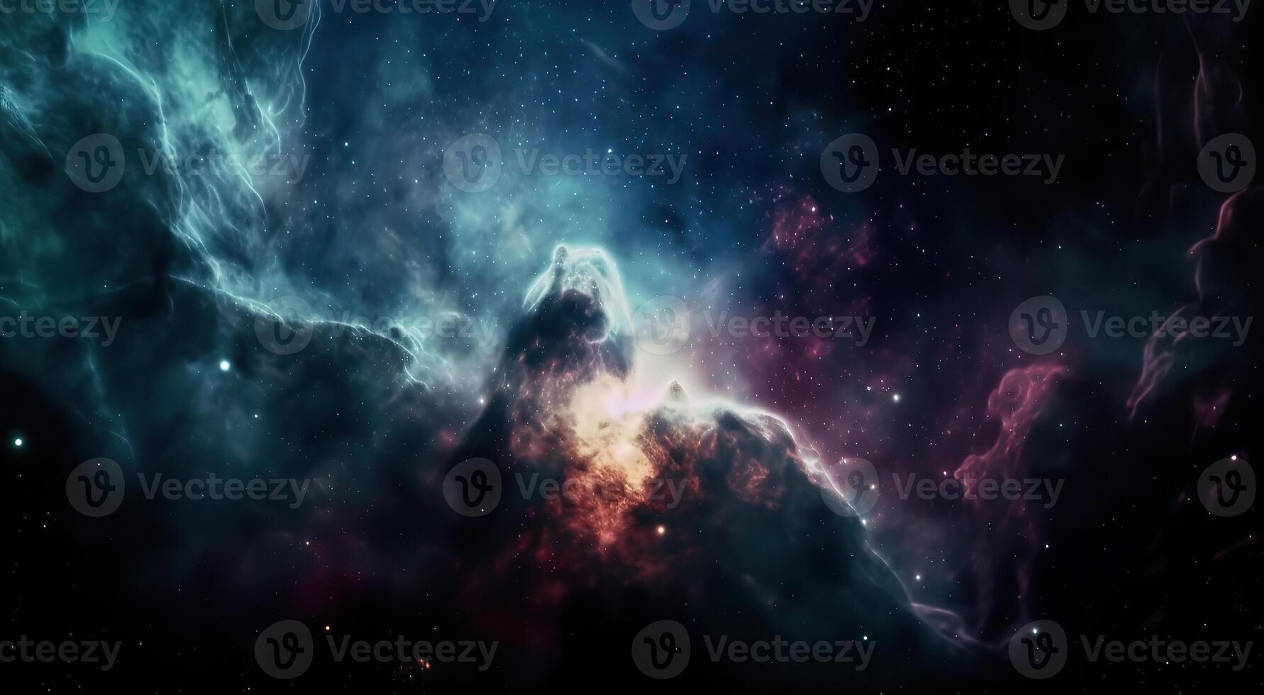 Galaxy and Nebula. Abstract space background. Endless universe with stars and galaxies in outer ...