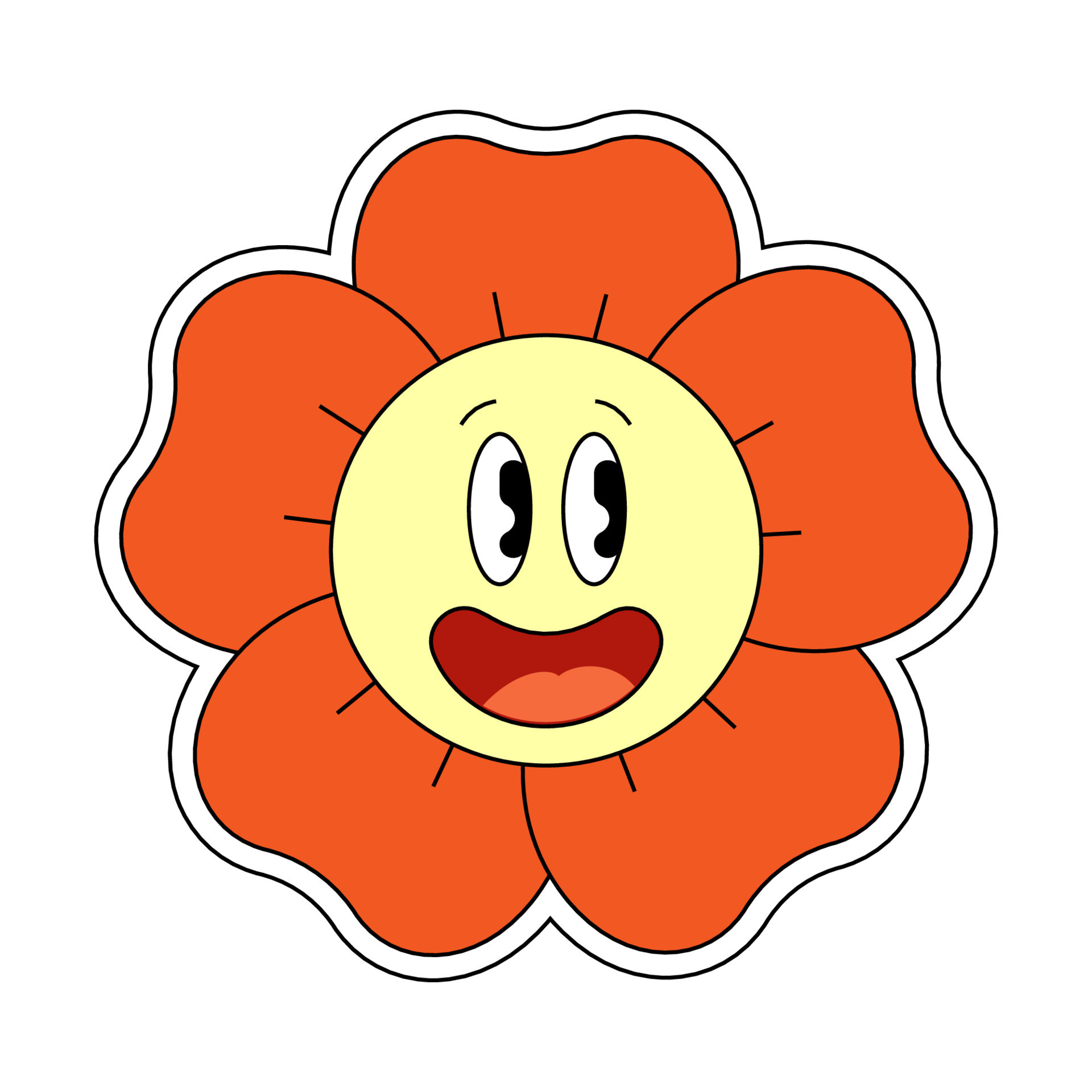 Hippie groovy chamomile smiley character good vibes. Retro daisy flower ... Hippie groovy chamomile smiley character good vibes. Retro daisy flower ...