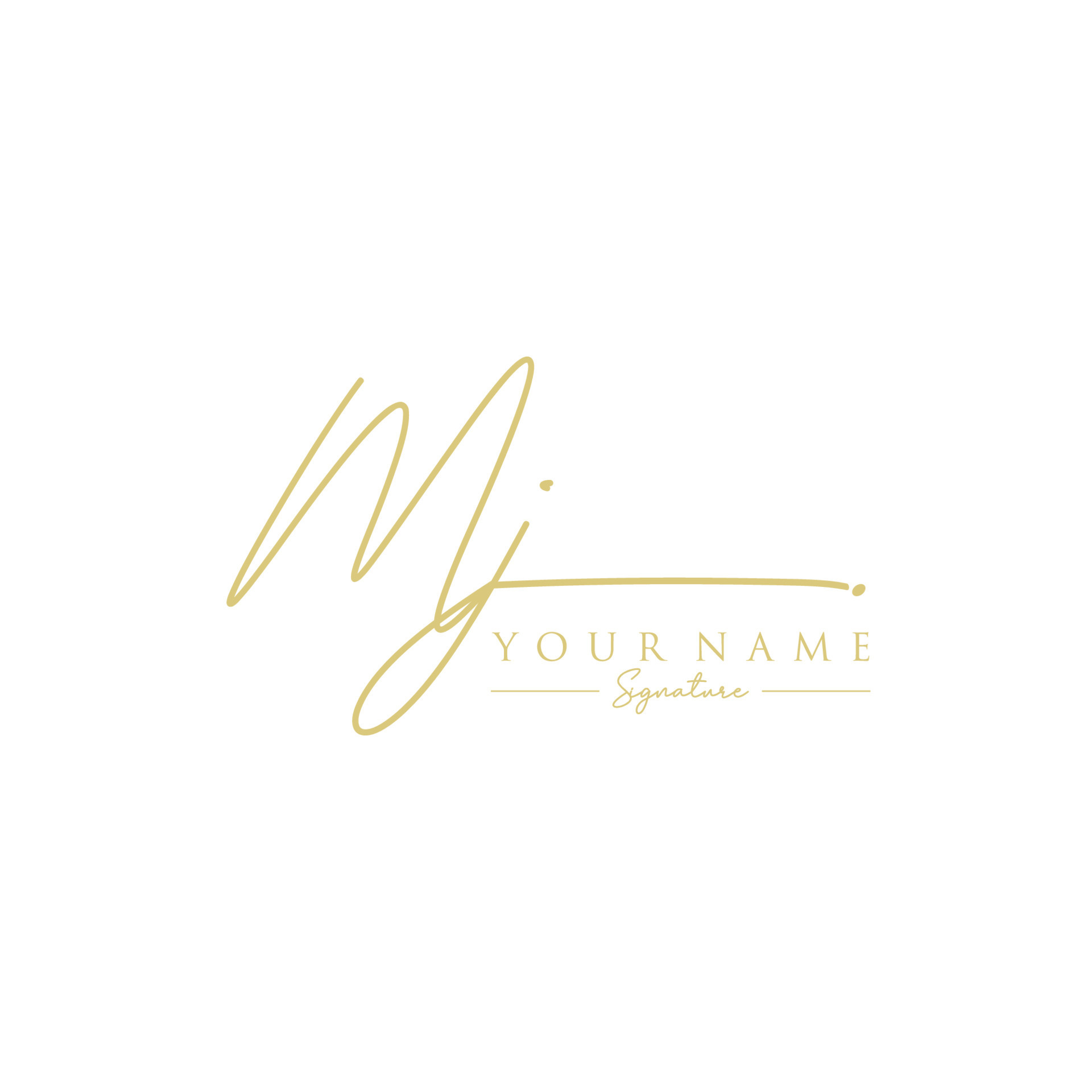 Letter Mj Signature Logo Template Vector 22652833 Vector Art At Vecteezy