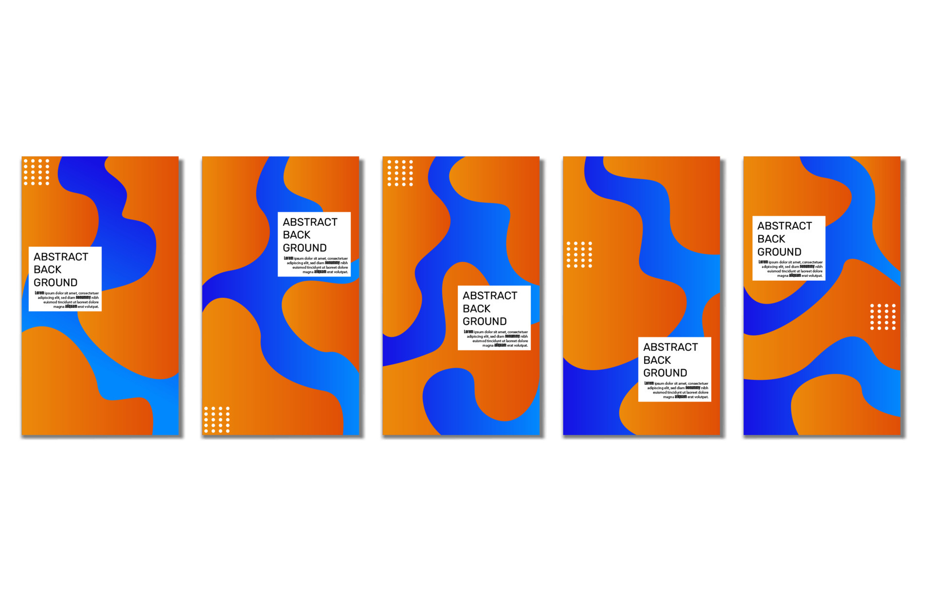 Set Of Vector Colorful Abstract Fluid Gradient Background 22655058
