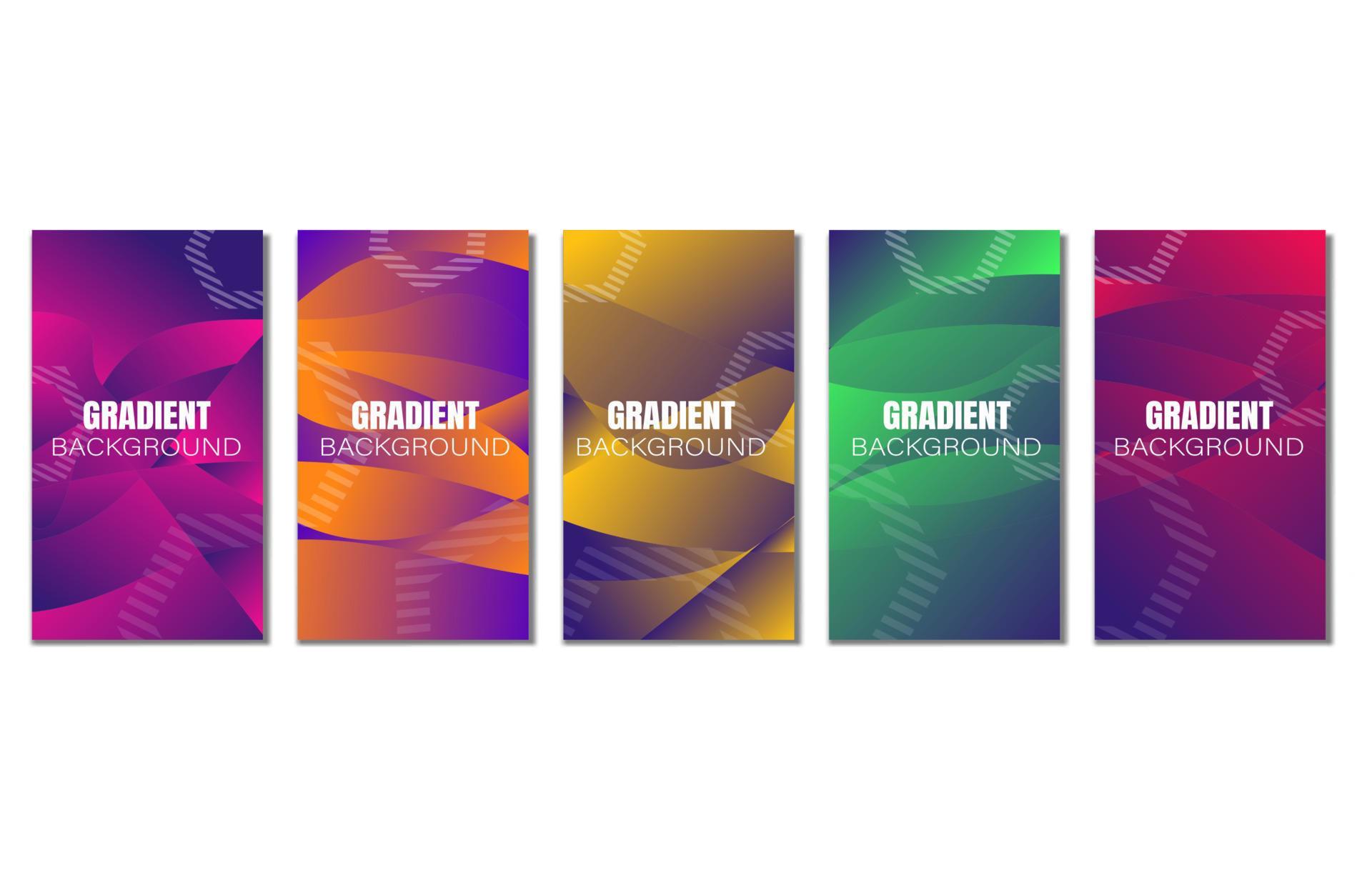 Set Of Vector Colorful Abstract Fluid Gradient Background 22655061 Vector Art At Vecteezy