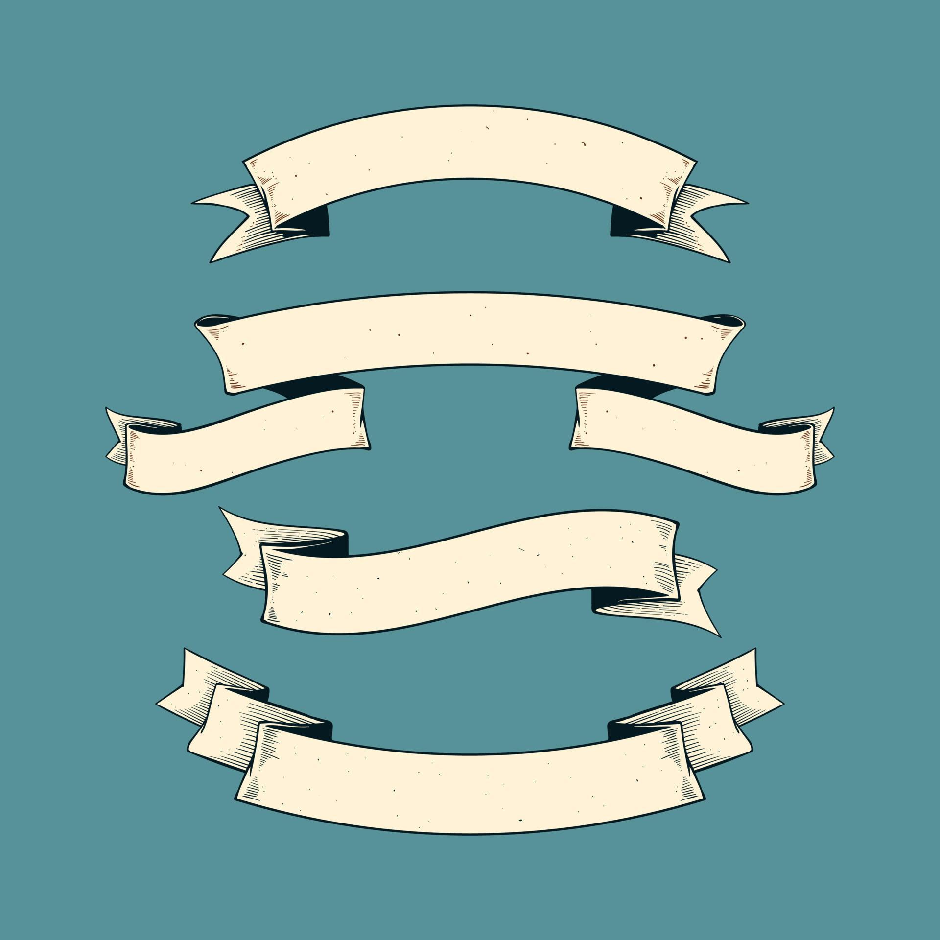 ribbon set illustration 22657263 Vector Art at Vecteezy