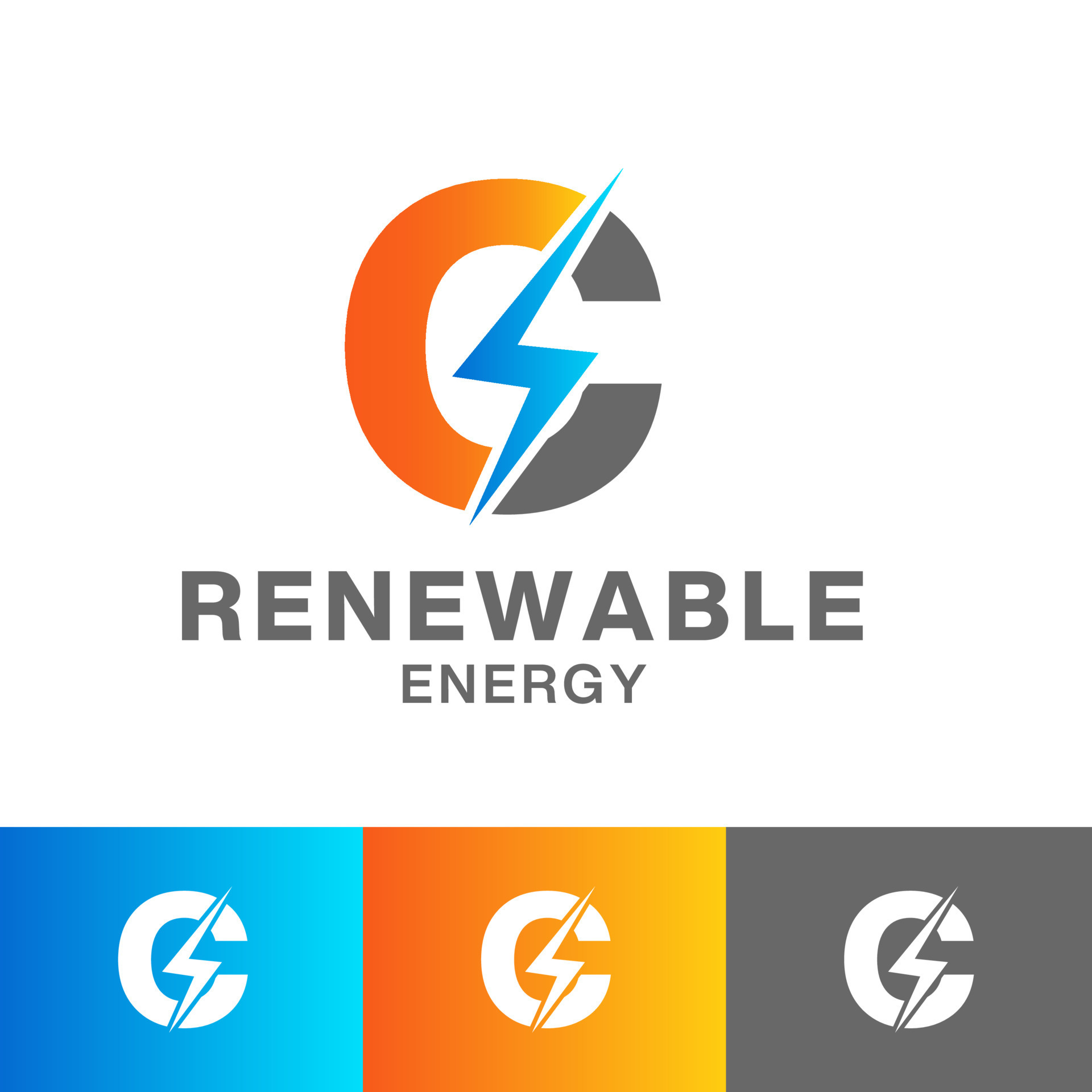 C letter Renewable Energy Logo Design 22659490 Vector Art at Vecteezy