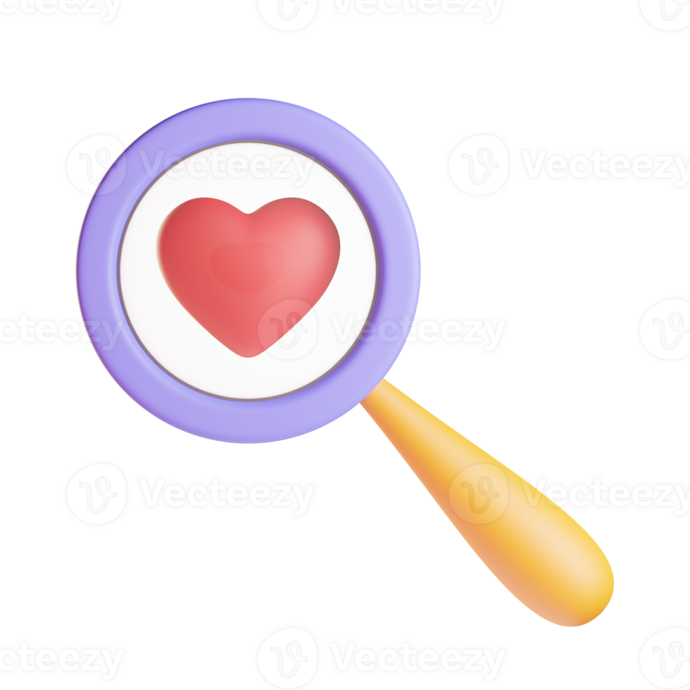 Searching Love 3d Illustration 22660625 Png